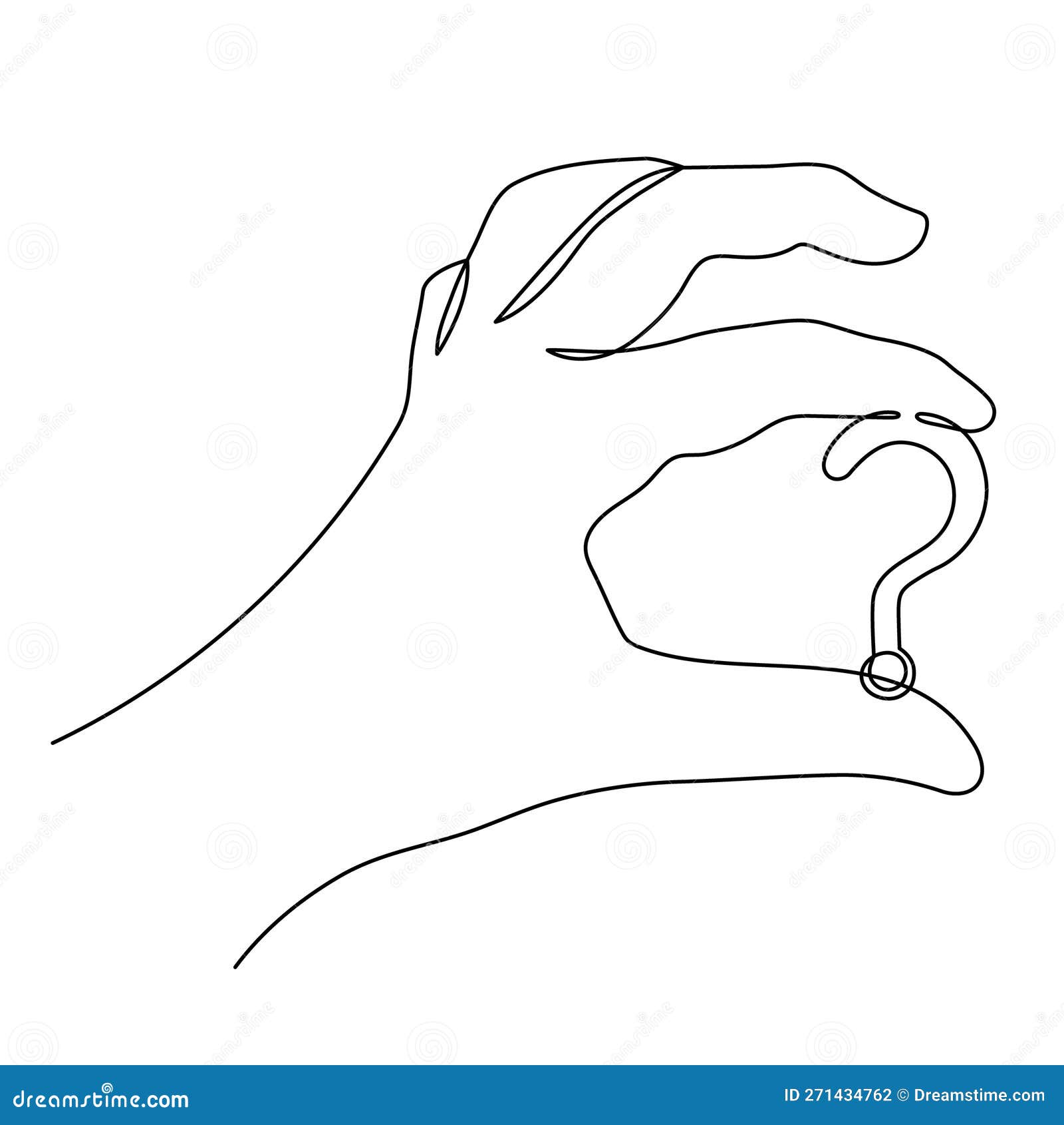 Hand Holds Question Mark One Line Art, Hand Drawn Asking Sign, Idea ...