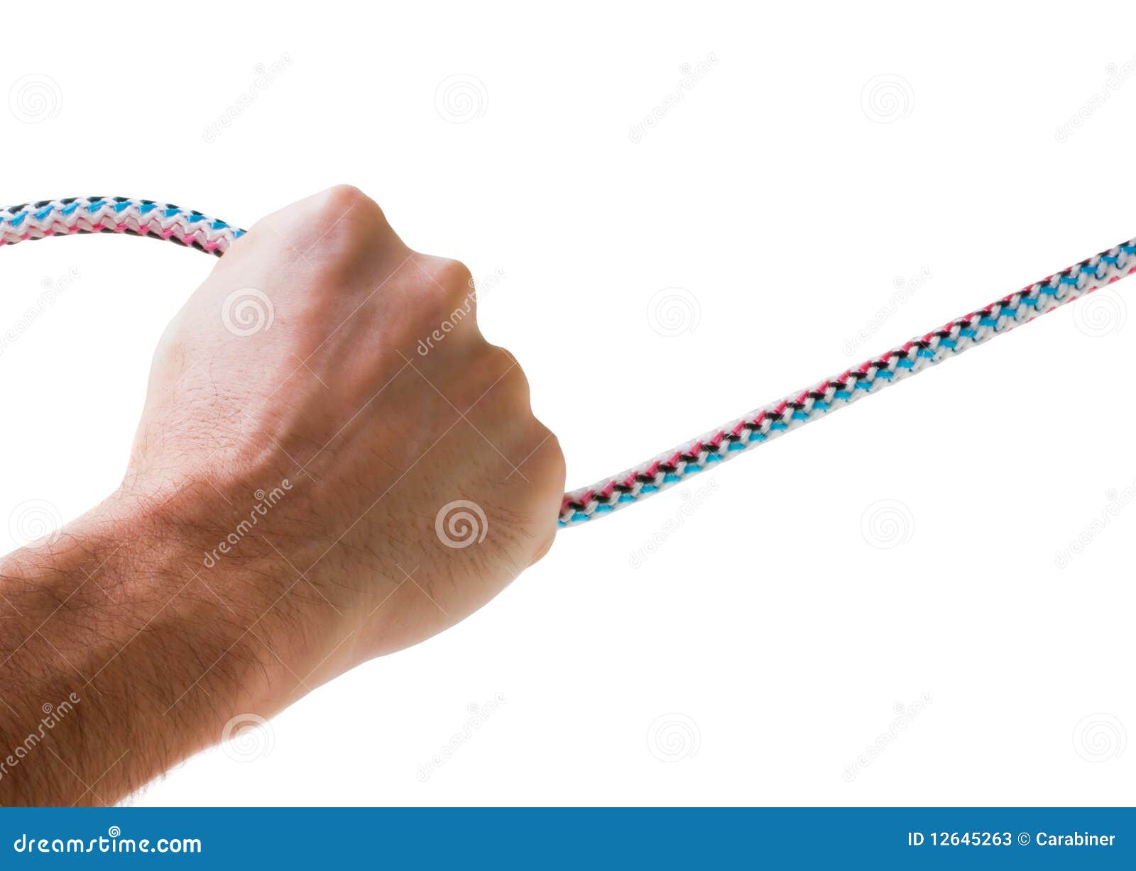 Hand holds the rope stock image. Image of tightrope, yachting - 12645263