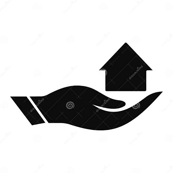 Hand Home Logo Design. Home Logo with Hand Concept Vector Stock Vector ...