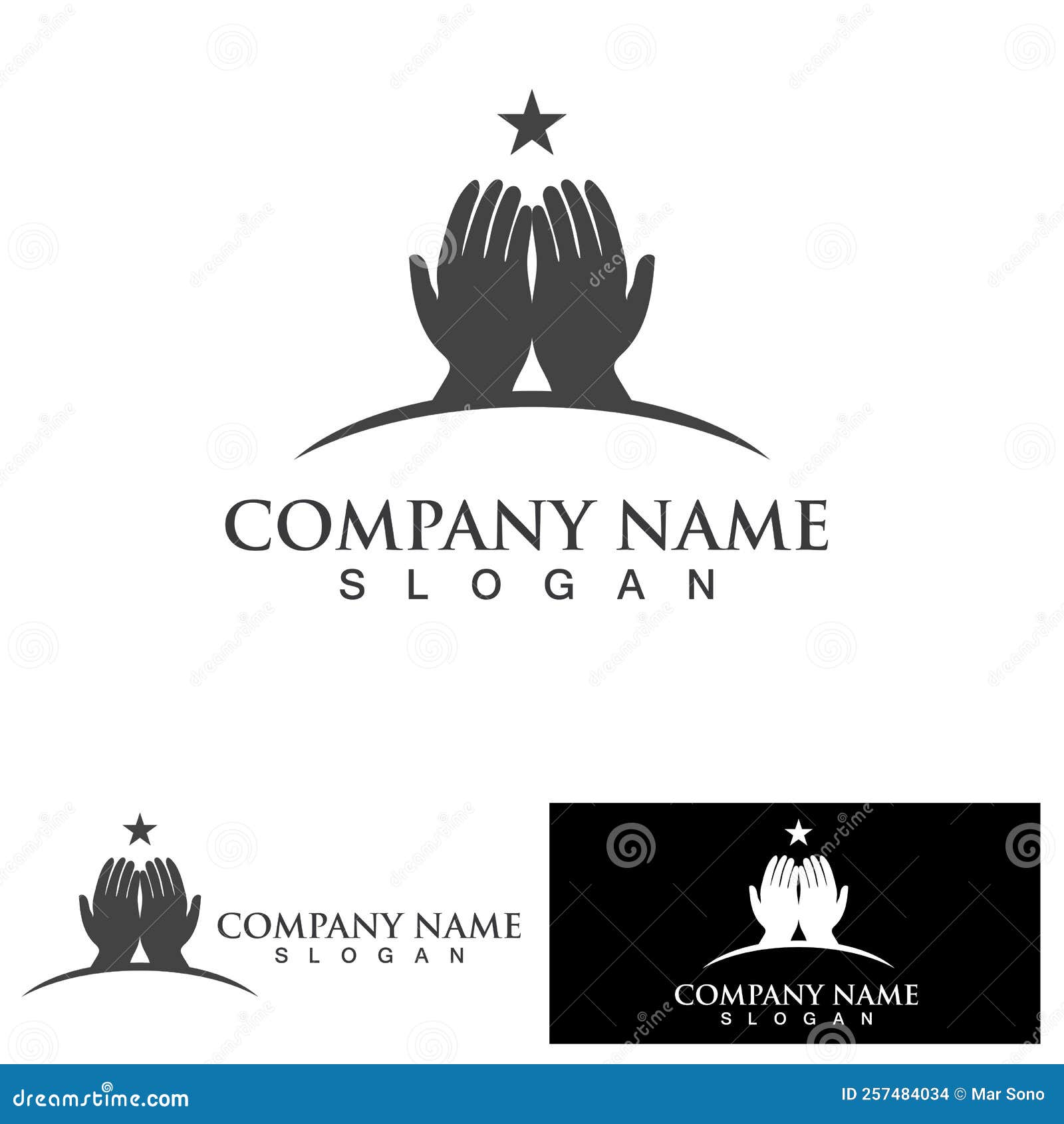 Hand Hope Logo and Symbol Vector Template Stock Vector - Illustration ...