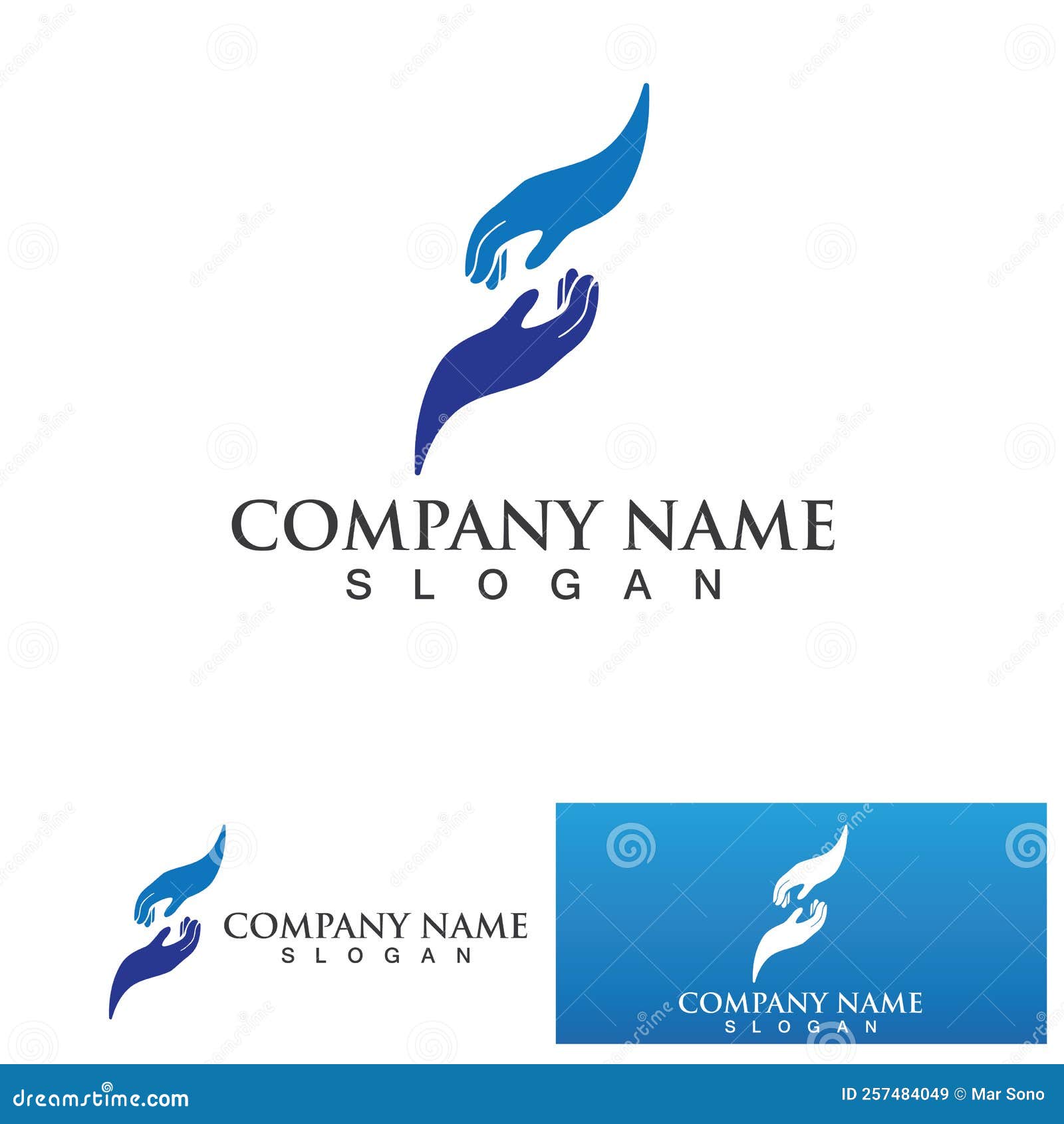 Hand Hope Logo and Symbol Vector Template Stock Vector - Illustration ...