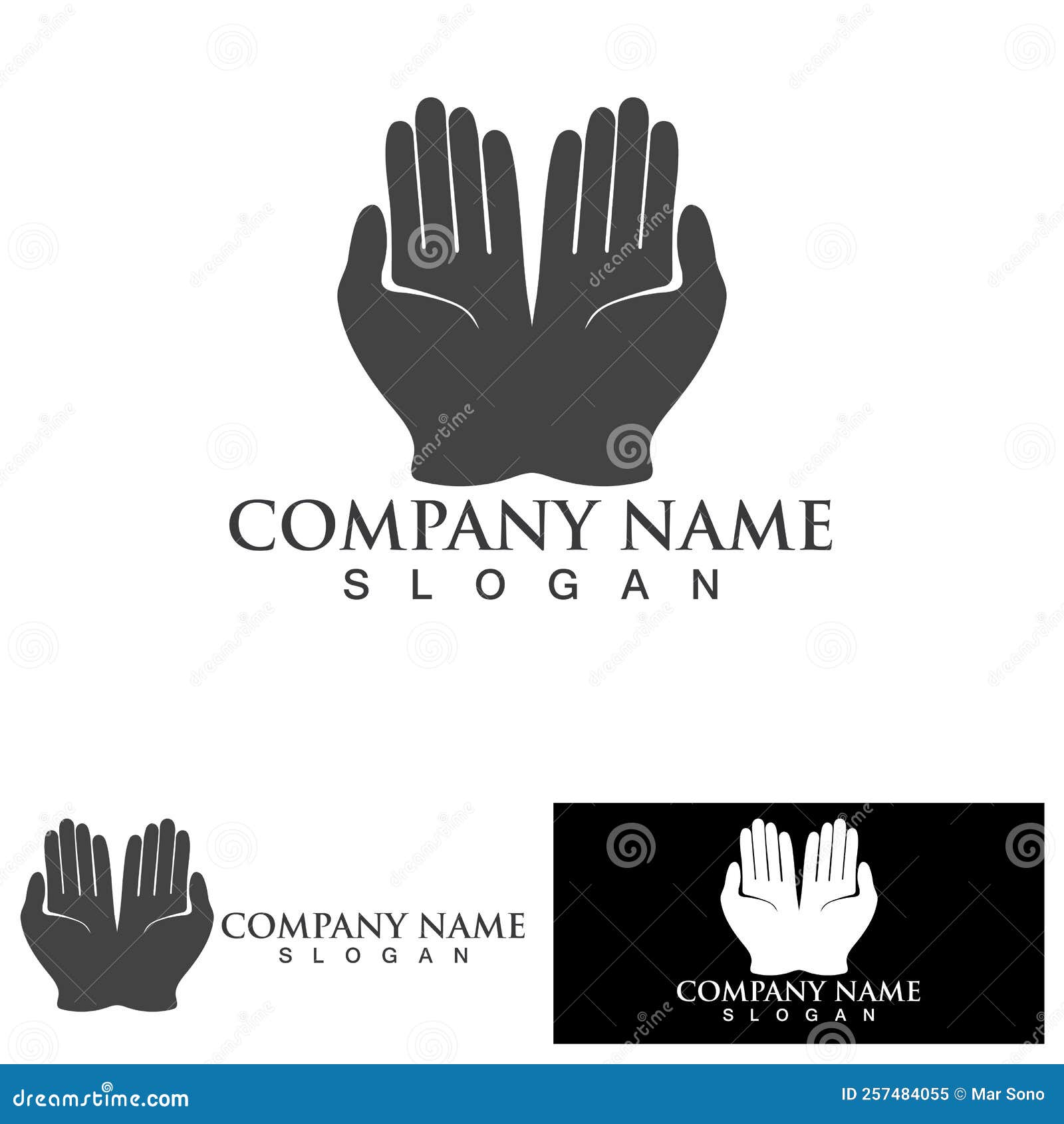 Hand Hope Logo and Symbol Vector Template Stock Vector - Illustration ...