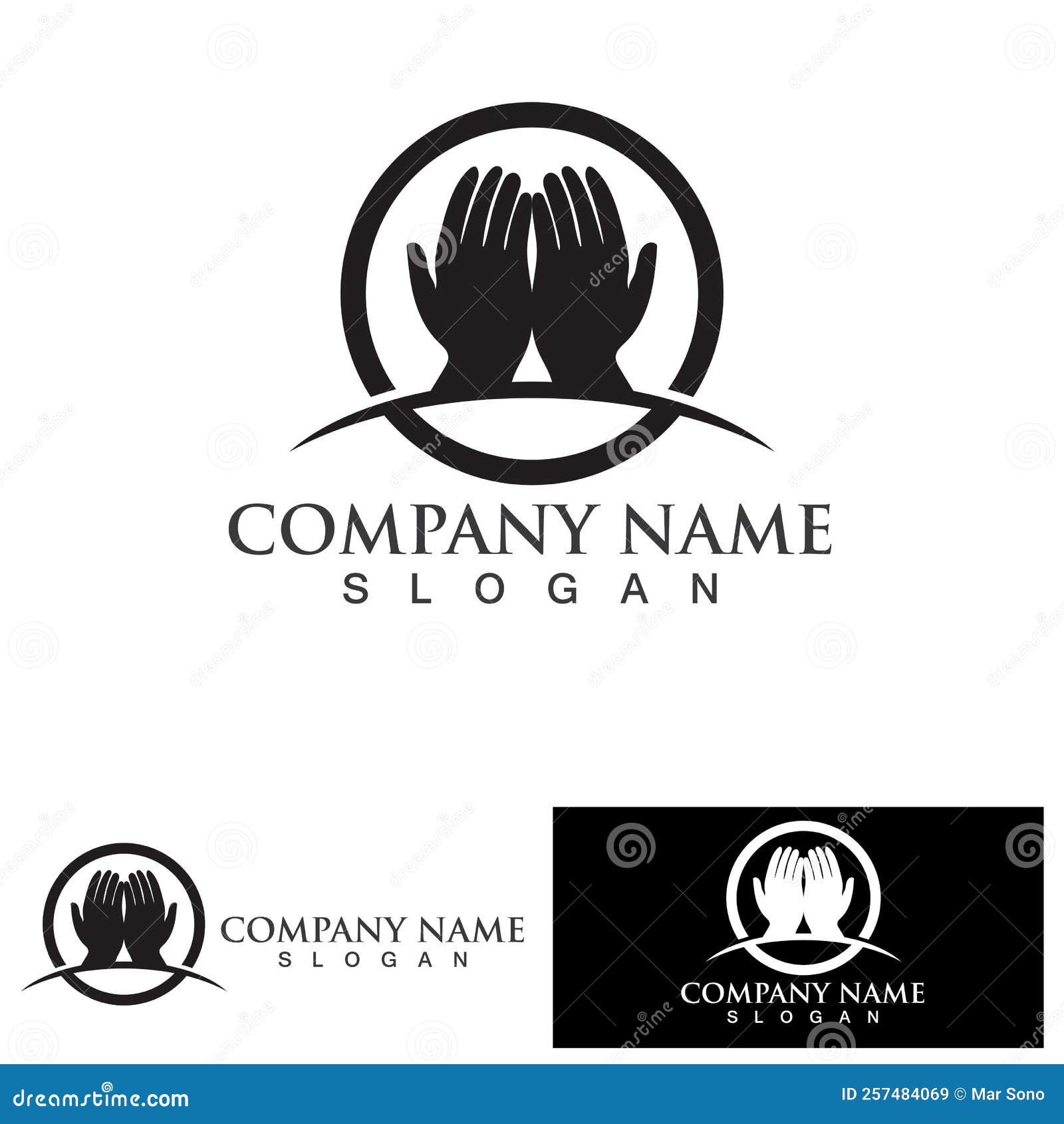 Hand Hope Logo and Symbol Vector Template Stock Vector - Illustration ...