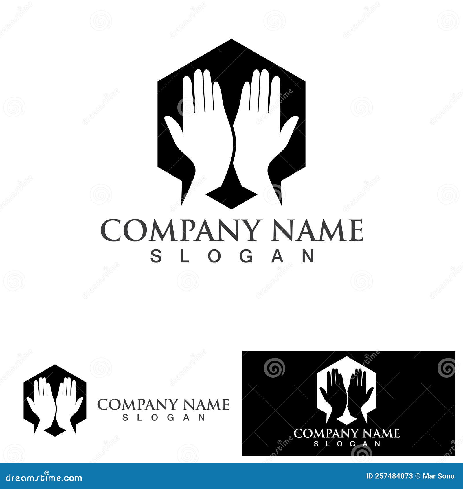 Hand Hope Logo and Symbol Vector Template Stock Vector - Illustration ...