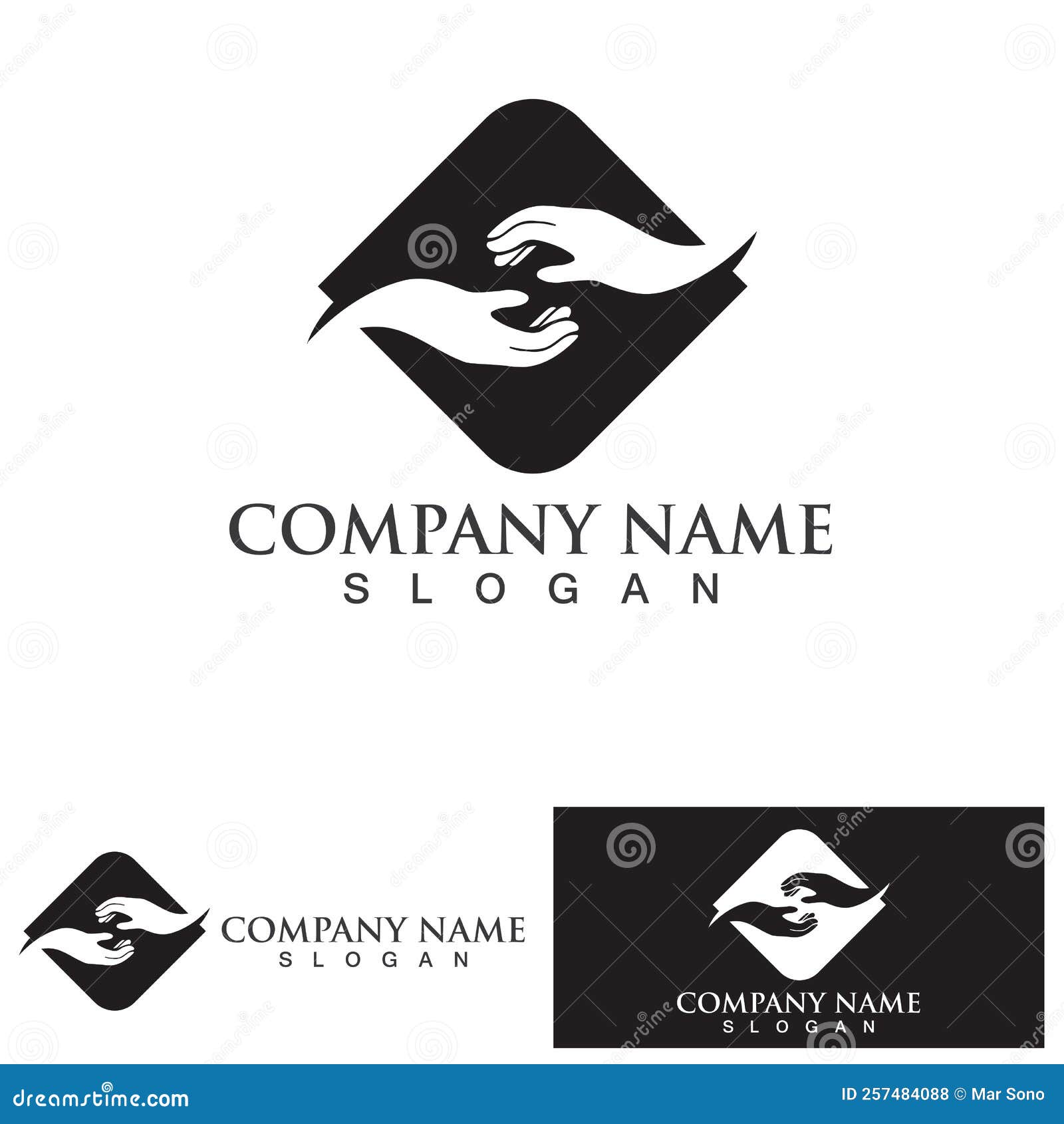 Hand Hope Logo and Symbol Vector Template Stock Vector - Illustration ...