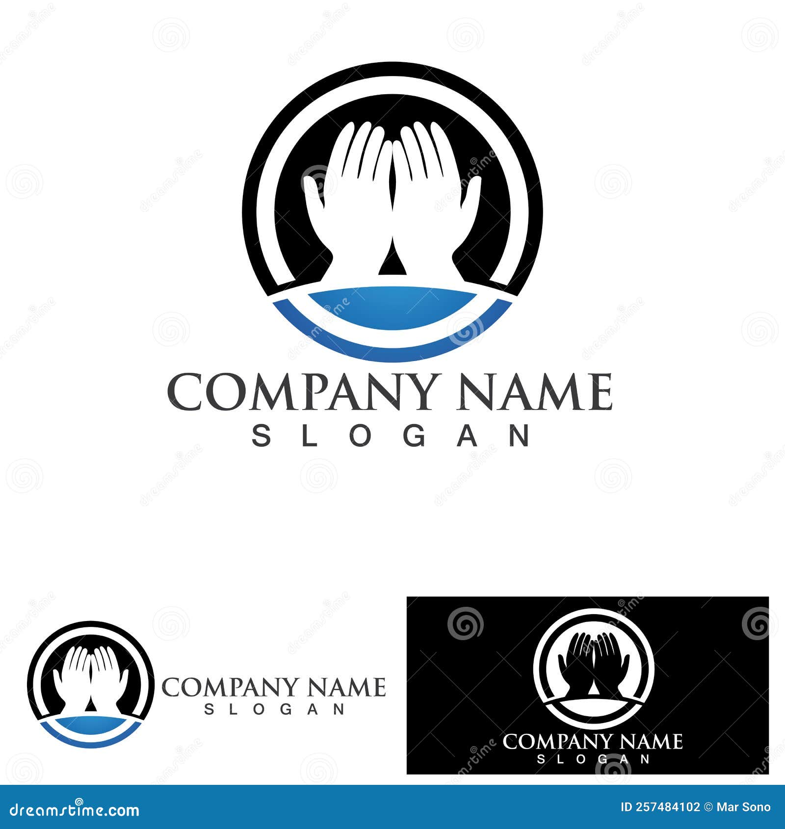 Hand Hope Logo and Symbol Vector Template Stock Vector - Illustration ...