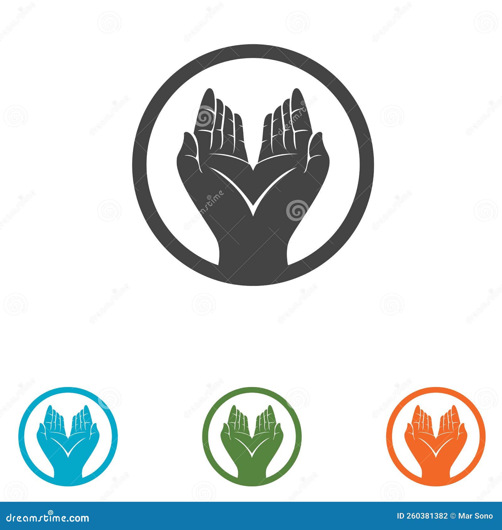 Hand Hope Logo and Symbols Template Icons App Stock Vector ...