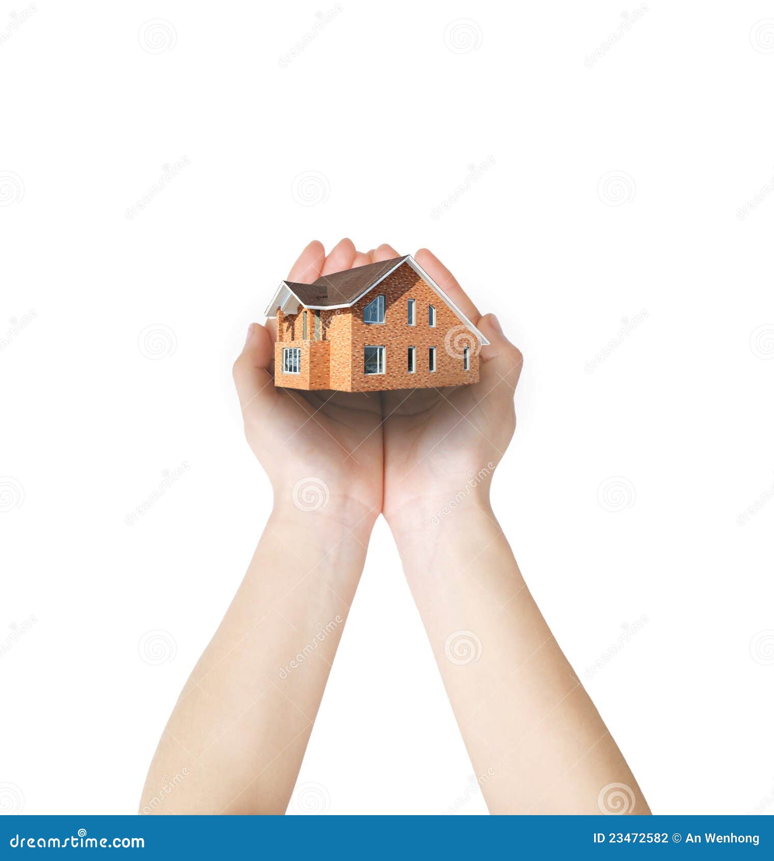 Hand and the house stock photo. Image of concept, longing - 23472582