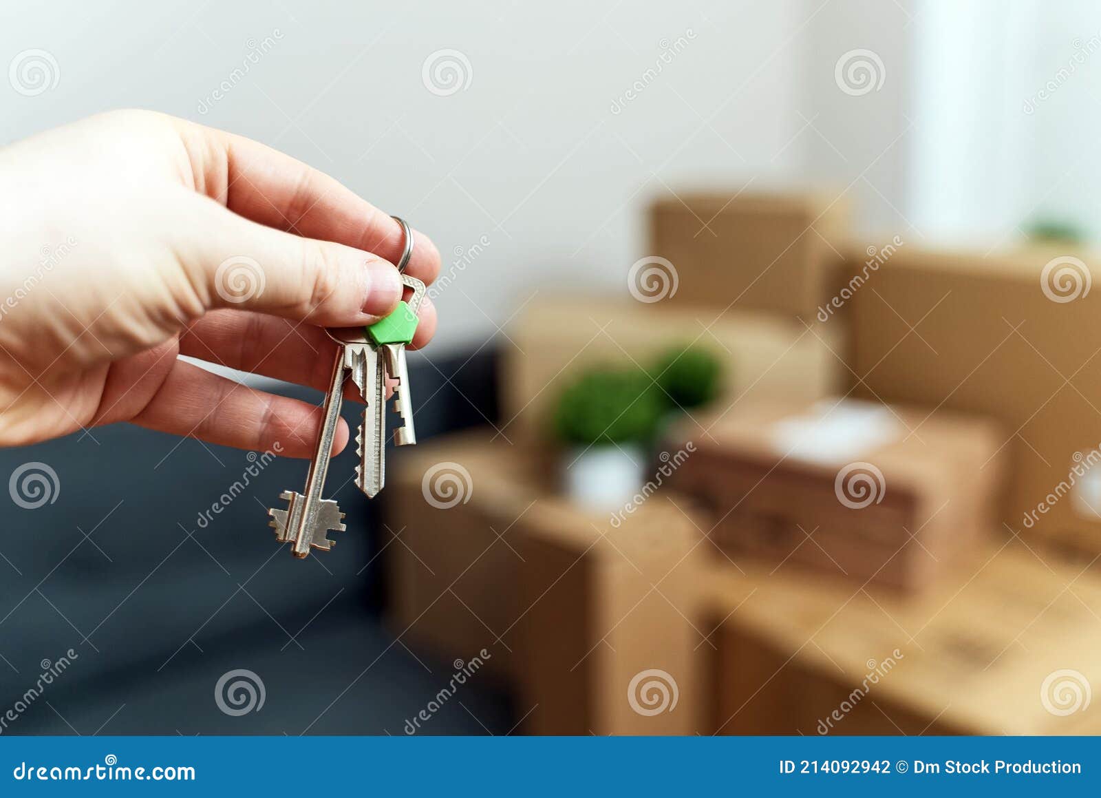 Hand with house key. stock photo. Image of mortgage - 214092942