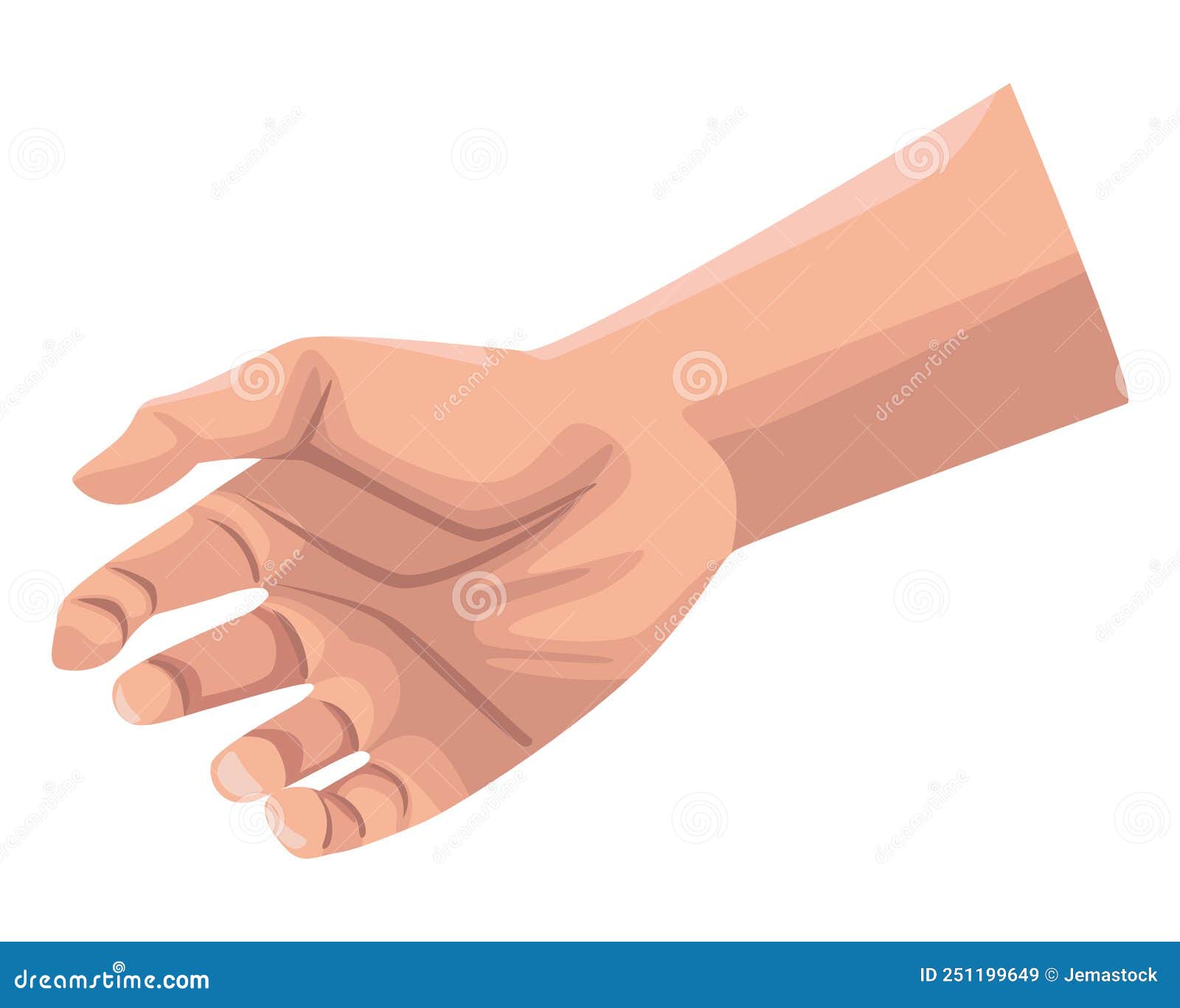 Grabbing Pose 3d Arms Royalty-Free Cartoon | CartoonDealer.com #16662158