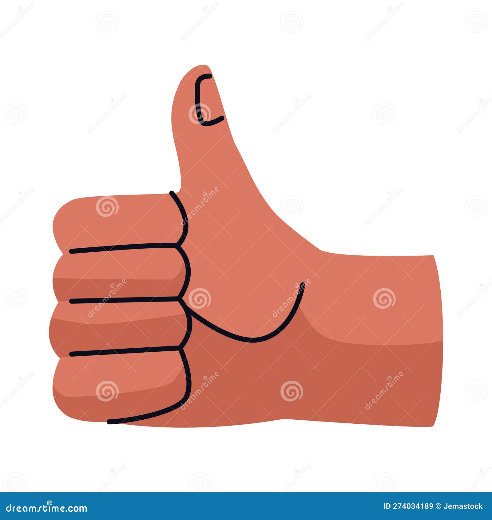 Hand human like stock vector. Illustration of isolated - 274034189