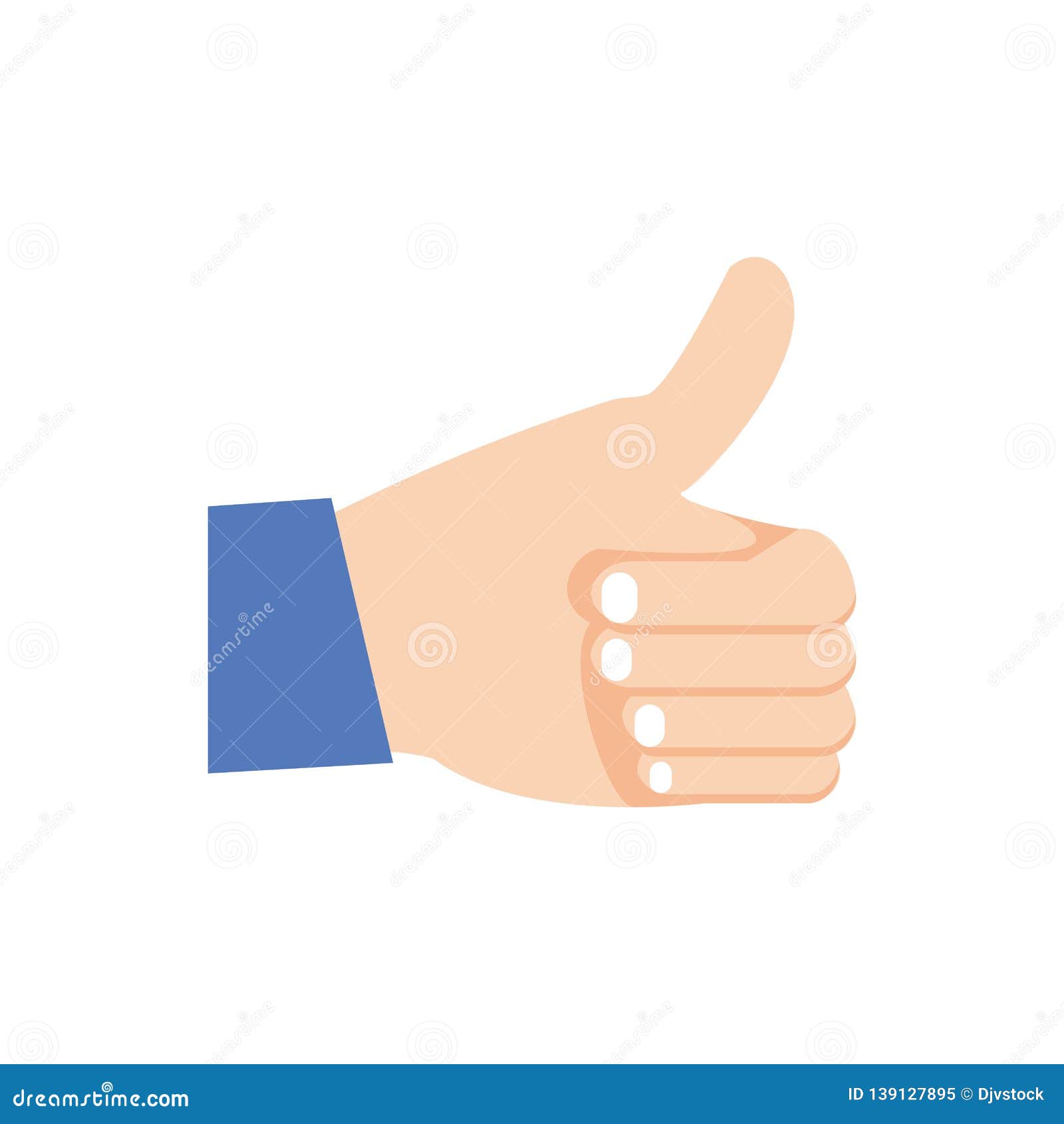 Hand human like icon stock vector. Illustration of adult - 139127895