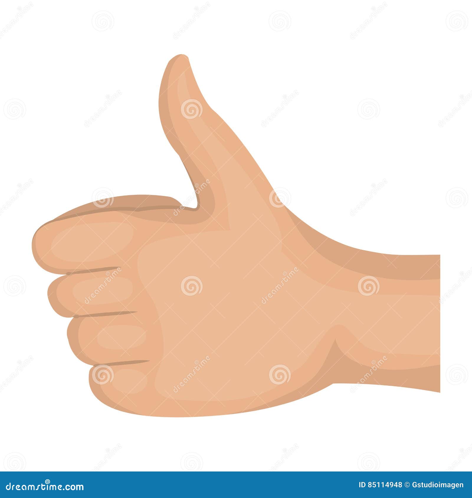 Hand Human Like Isolated Icon Stock Illustration - Illustration of ...