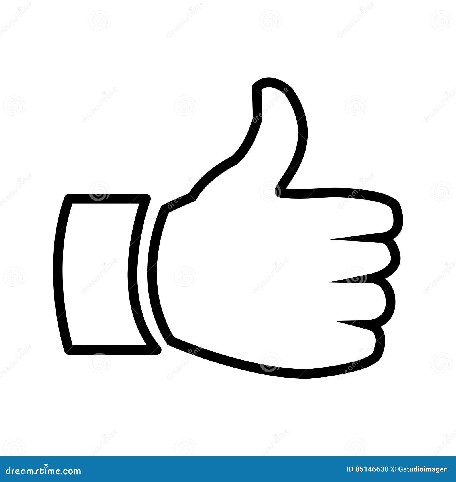 Hand Human Like Isolated Icon Stock Illustration - Illustration of ...