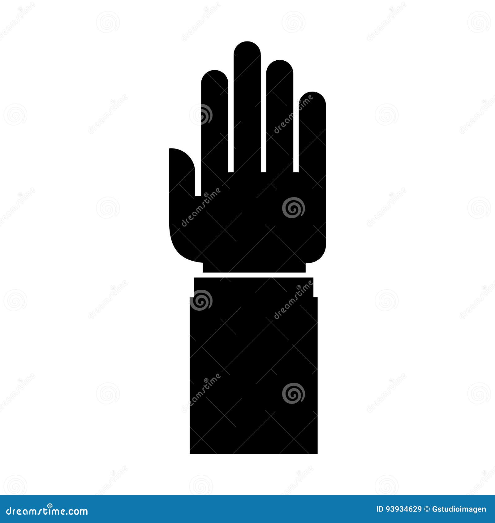 Hand human open icon stock vector. Illustration of abstract - 93934629