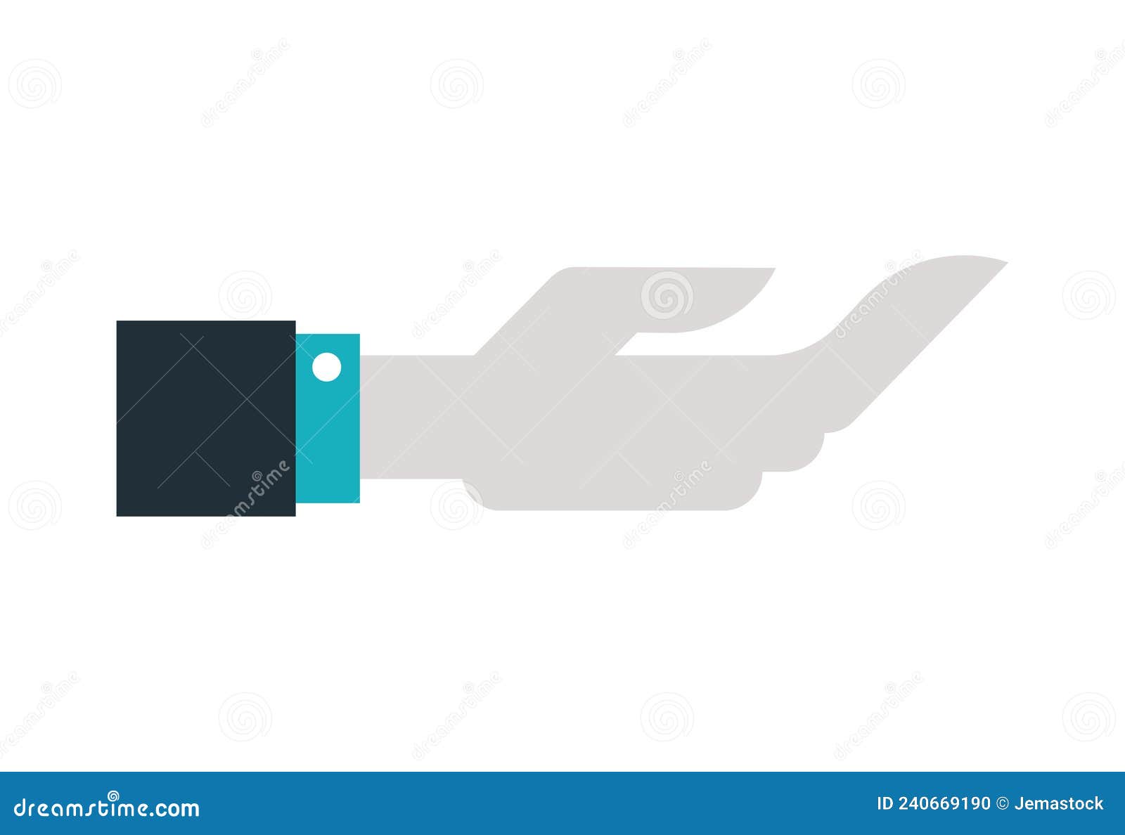 Hand human receiving stock illustration. Illustration of gesture ...