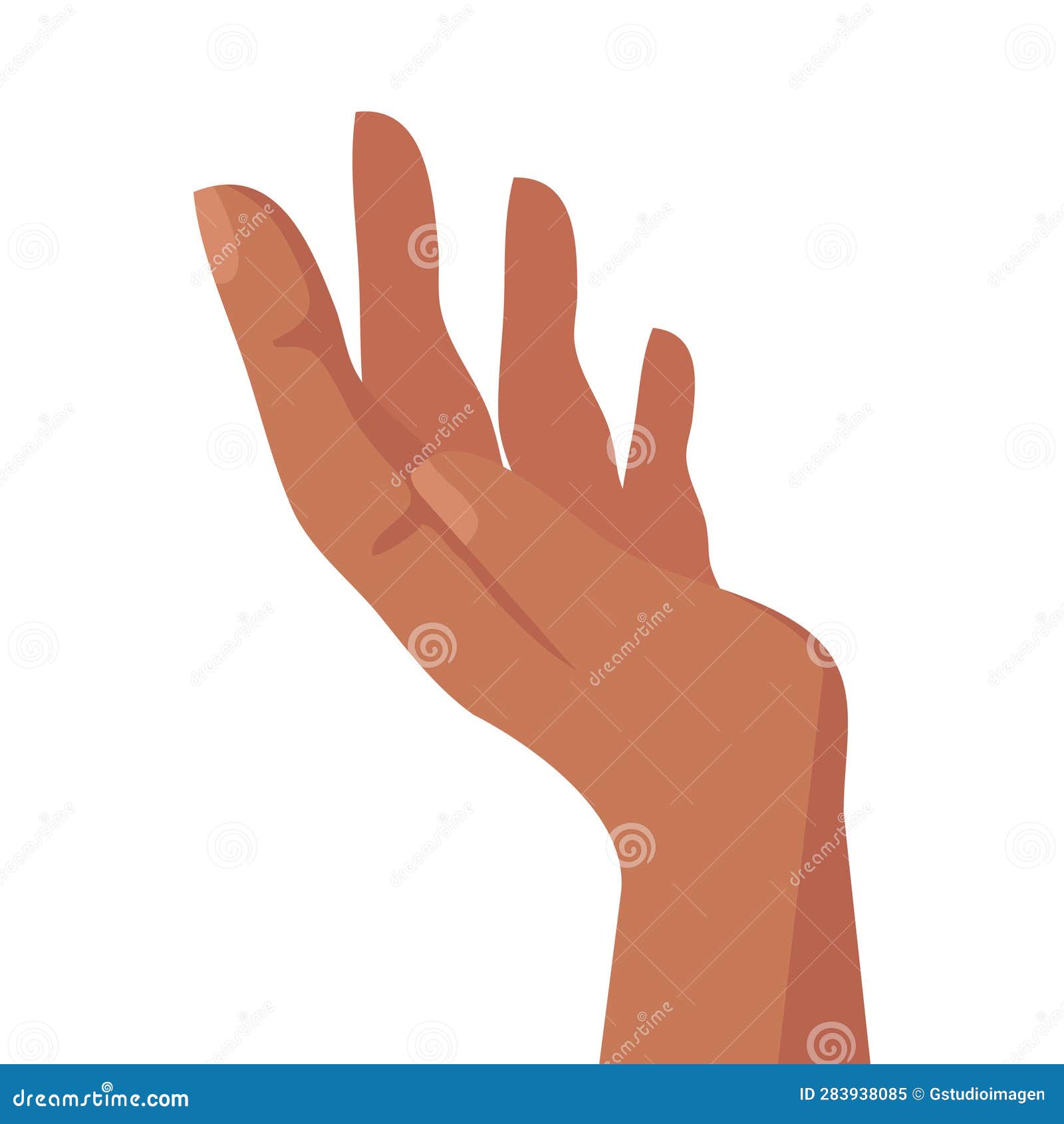 Hand human receiving stock vector. Illustration of pose - 283938085