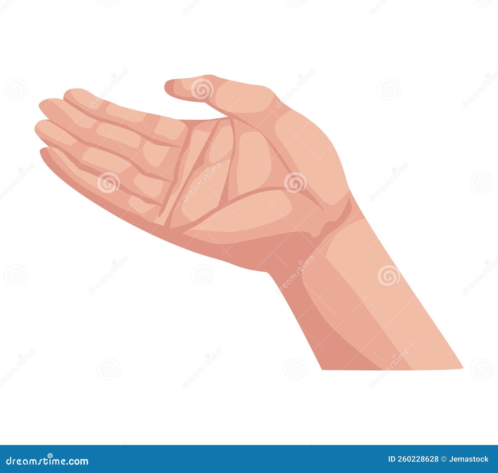 Hand Human Receiving Posture Stock Vector - Illustration of receive ...