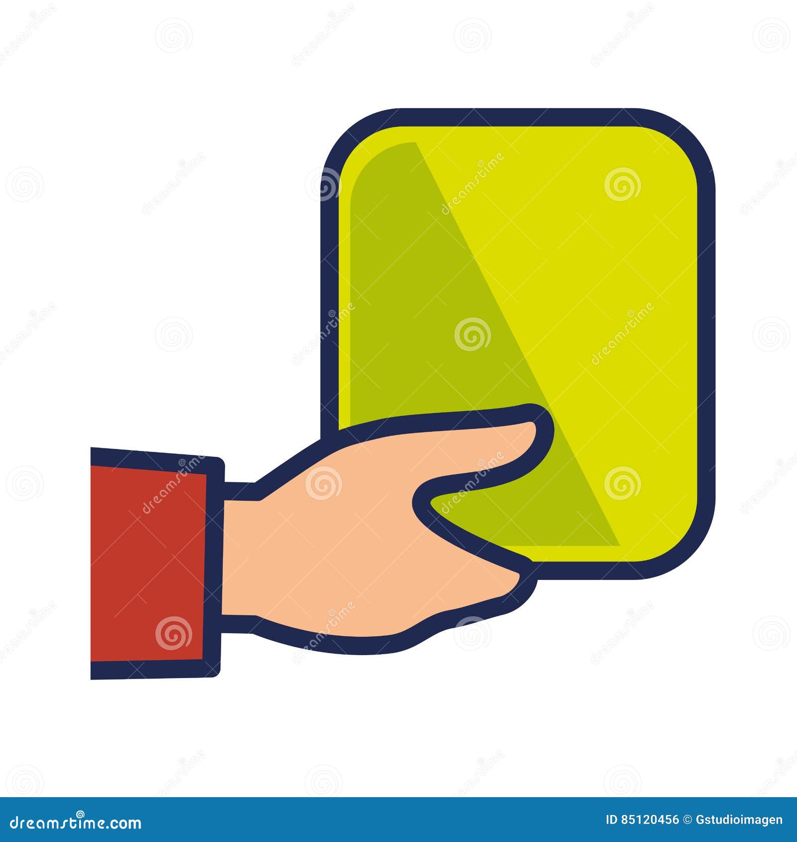 Hand human with square stock illustration. Illustration of background ...