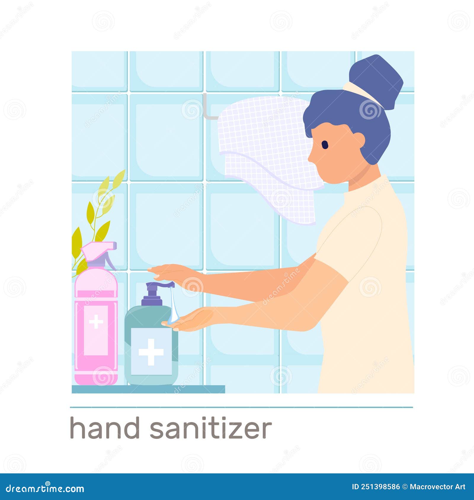 Hand Hygiene Composition stock vector. Illustration of care - 251398586