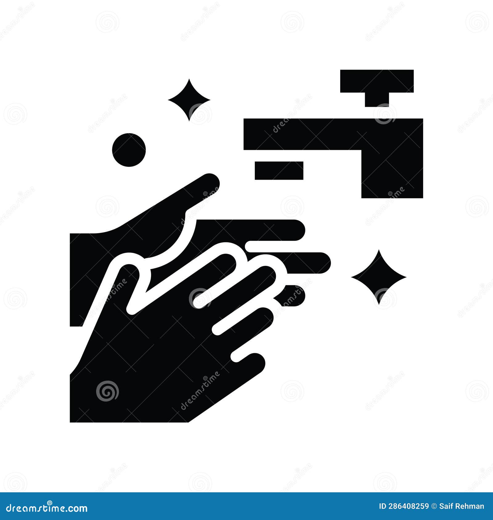 Hand Hygiene Vector Solid Icon Style Illustration. EPS 10 File Stock ...