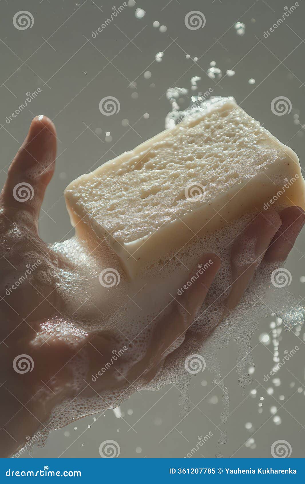 Hand Hygiene with Vintage Soap Stock Illustration - Illustration of ...