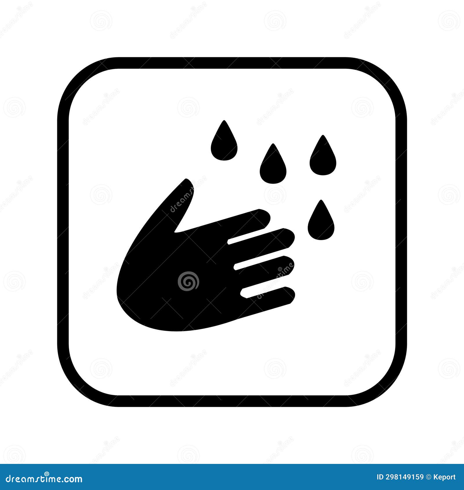Hand Hygiene - Hand with Water and Soap Stock Illustration ...