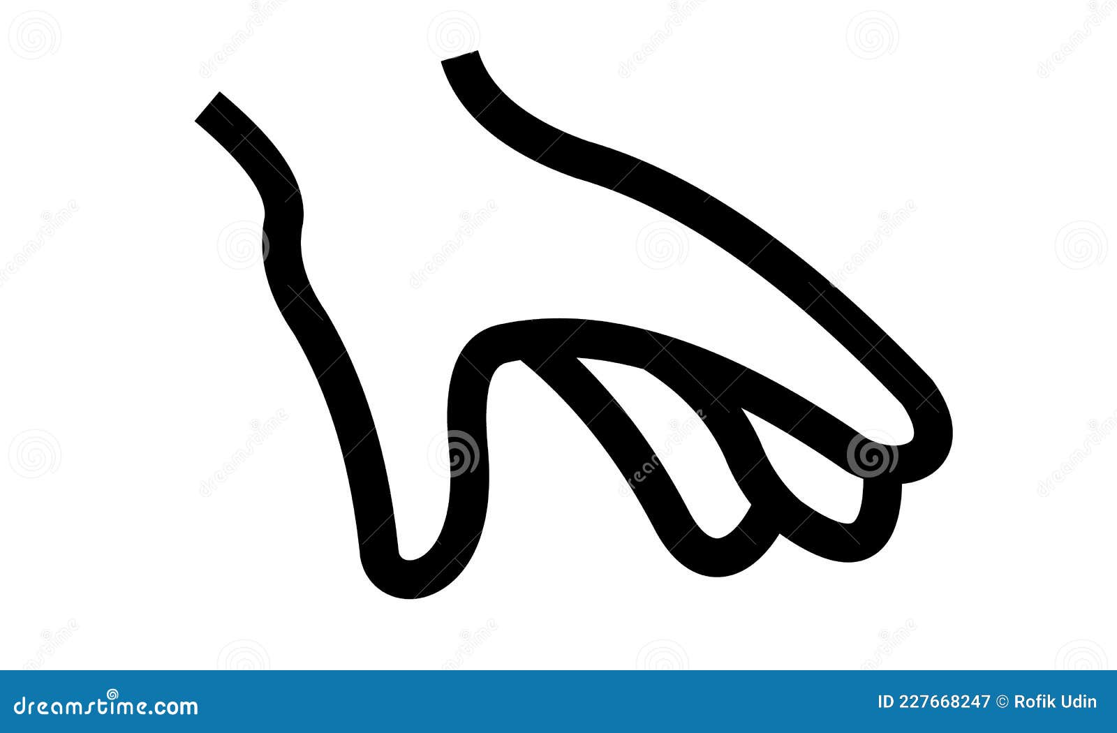 The Hand Icon Above is Facing Down with the Position or Expression ...