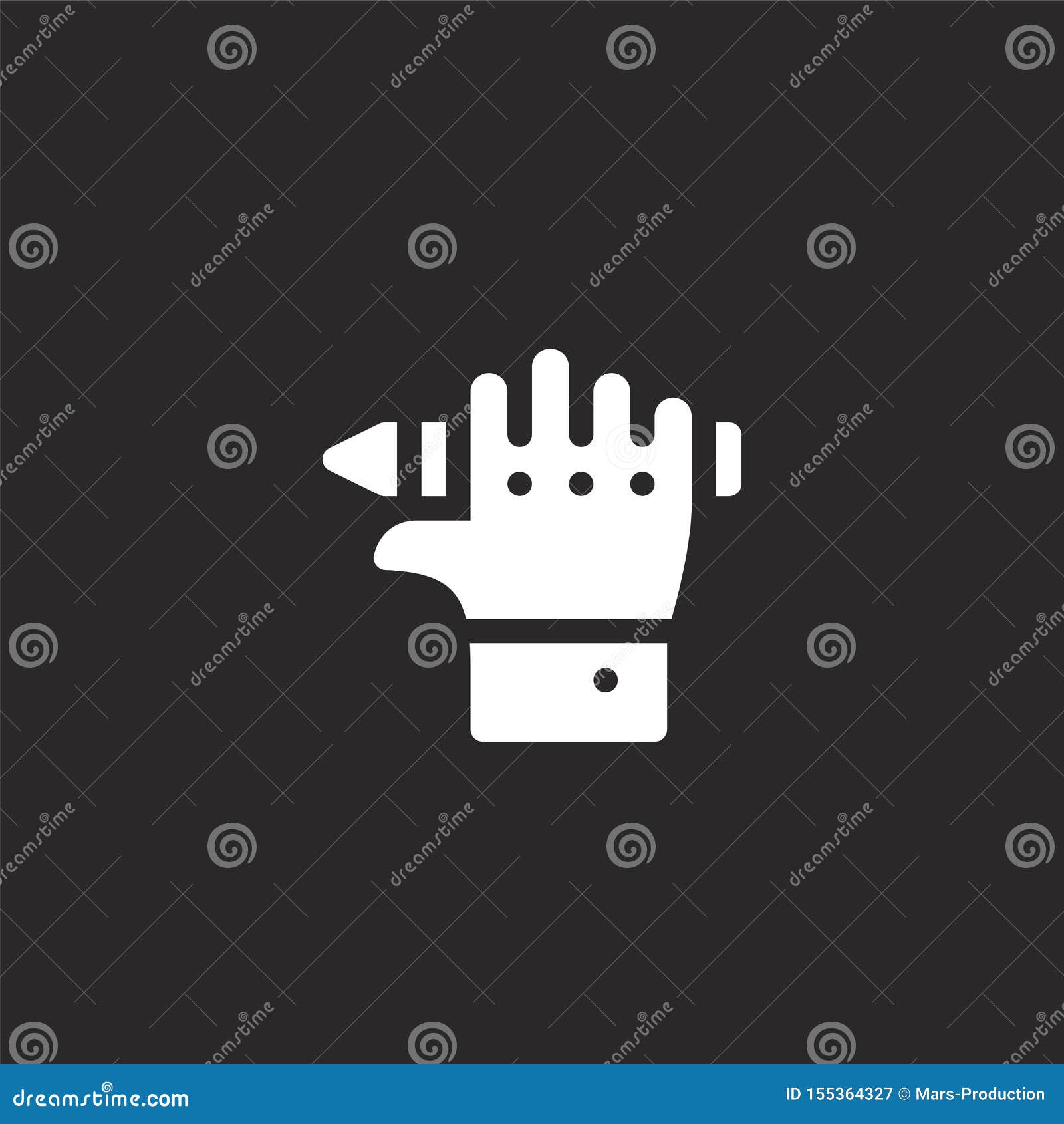 Hand Icon. Filled Hand Icon for Website Design and Mobile, App ...
