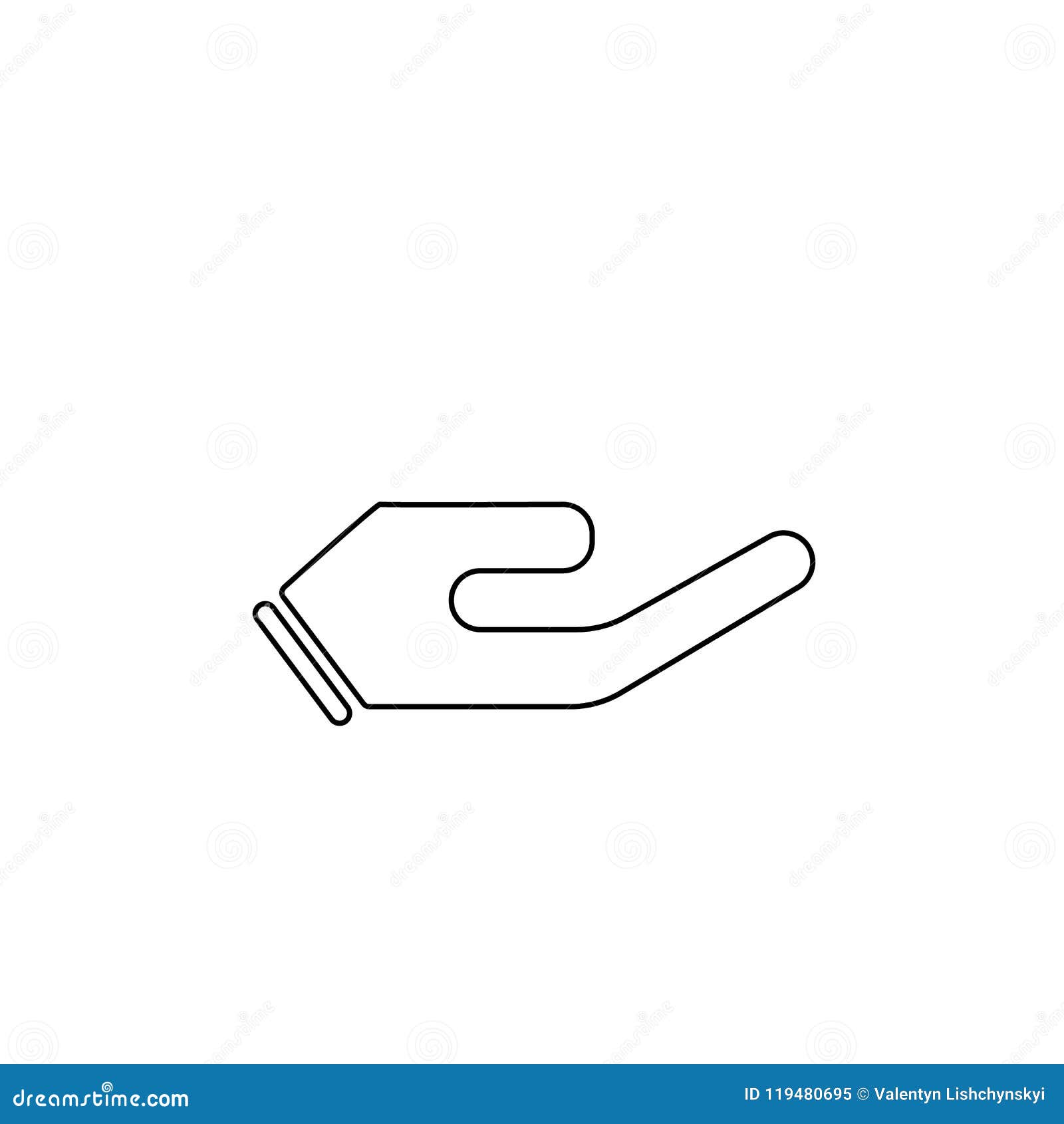 Hand icon stock illustration. Illustration of arms, circle - 119480695