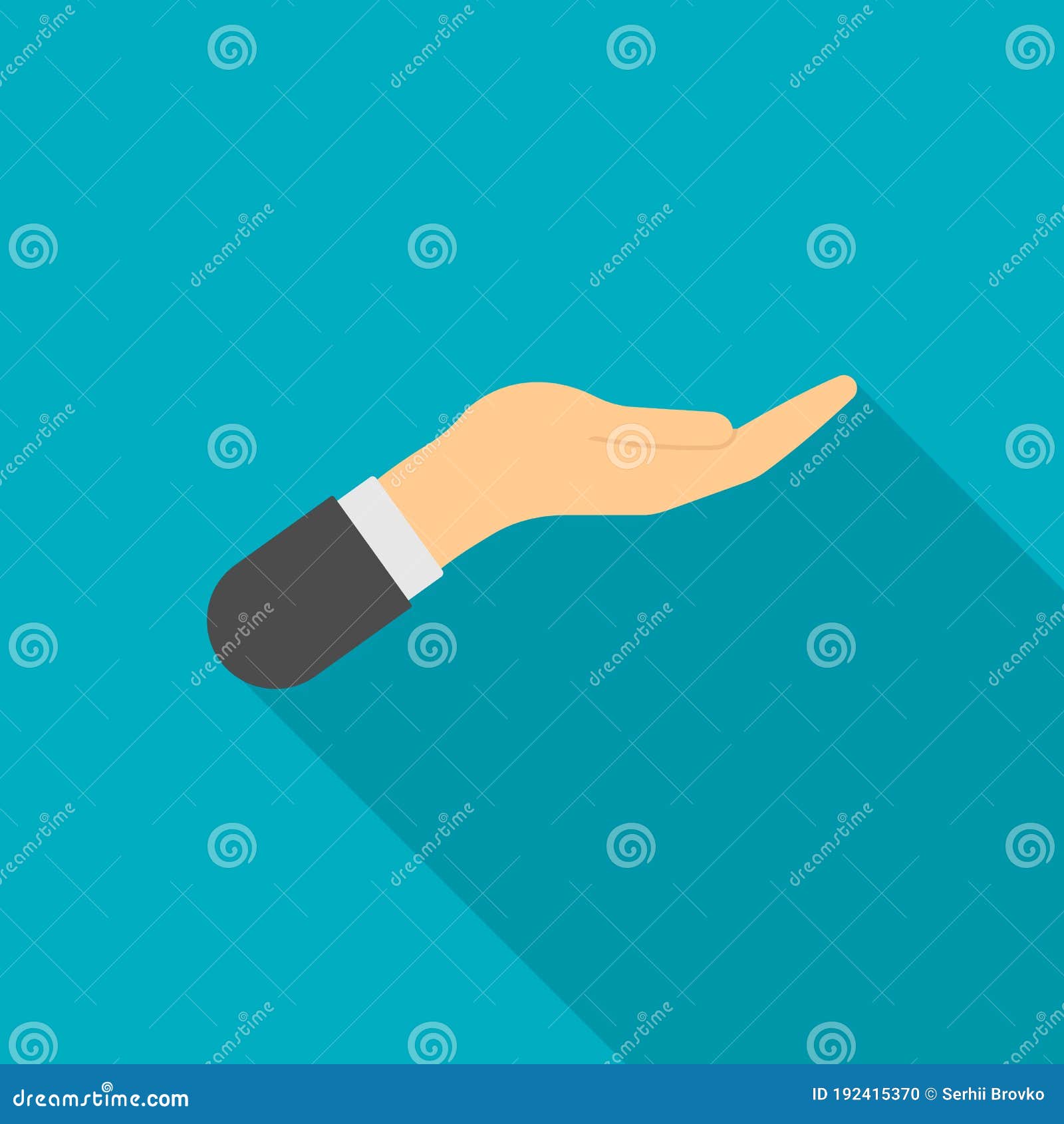 Hand Icon Isolated on White Background. Vector Illustration Stock ...