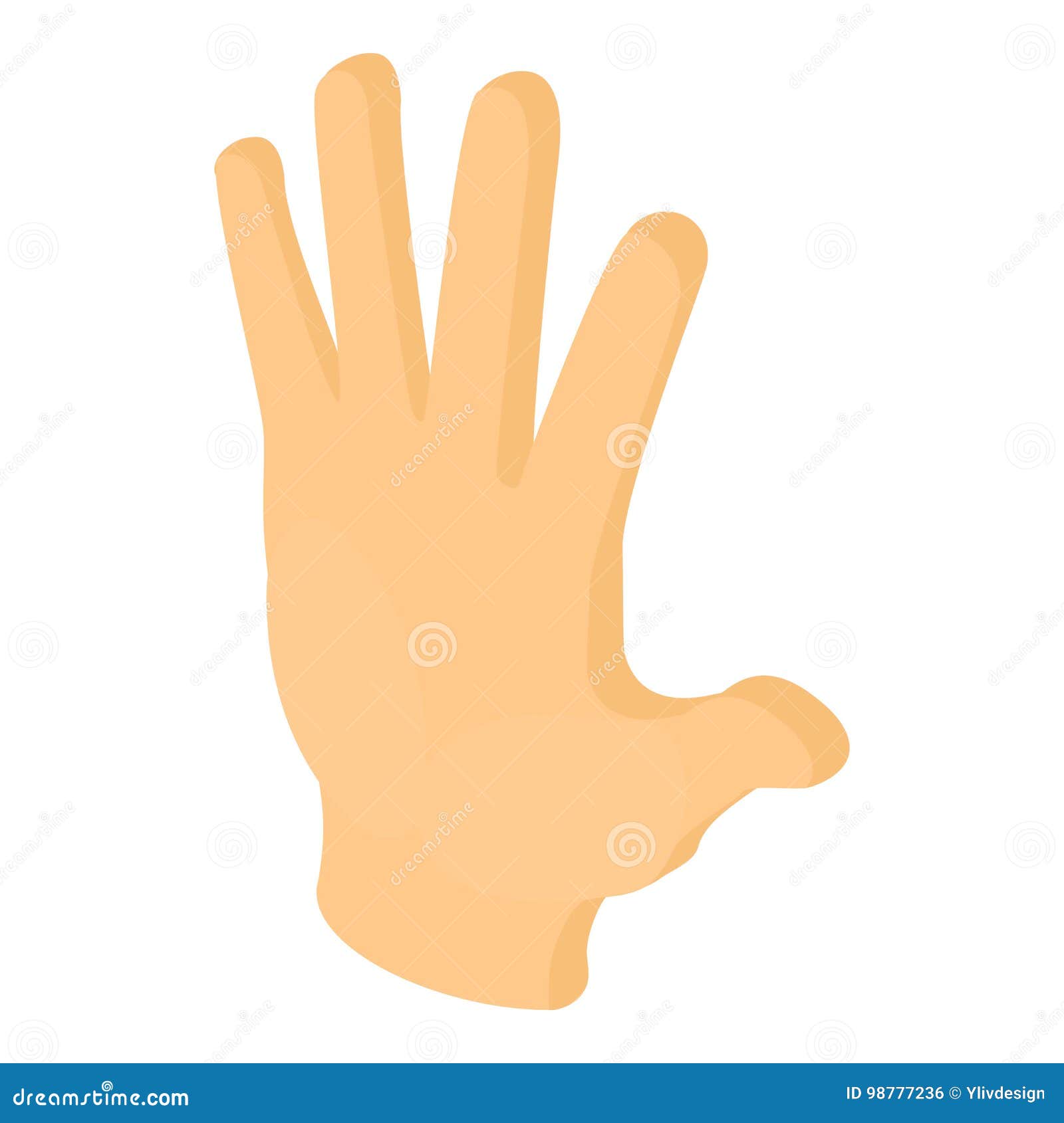 Hand Icon, Isometric 3d Style Stock Vector - Illustration of friendship ...