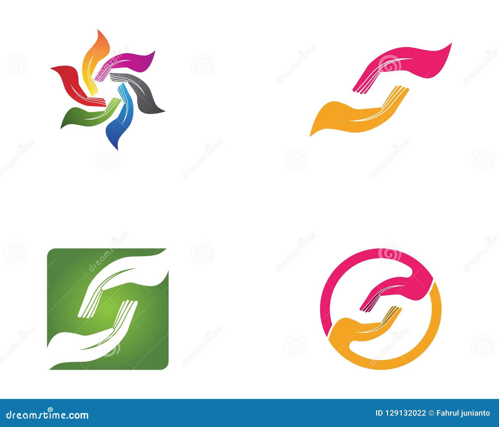 Hand Icon Logo Design Vector Template Stock Vector - Illustration of ...
