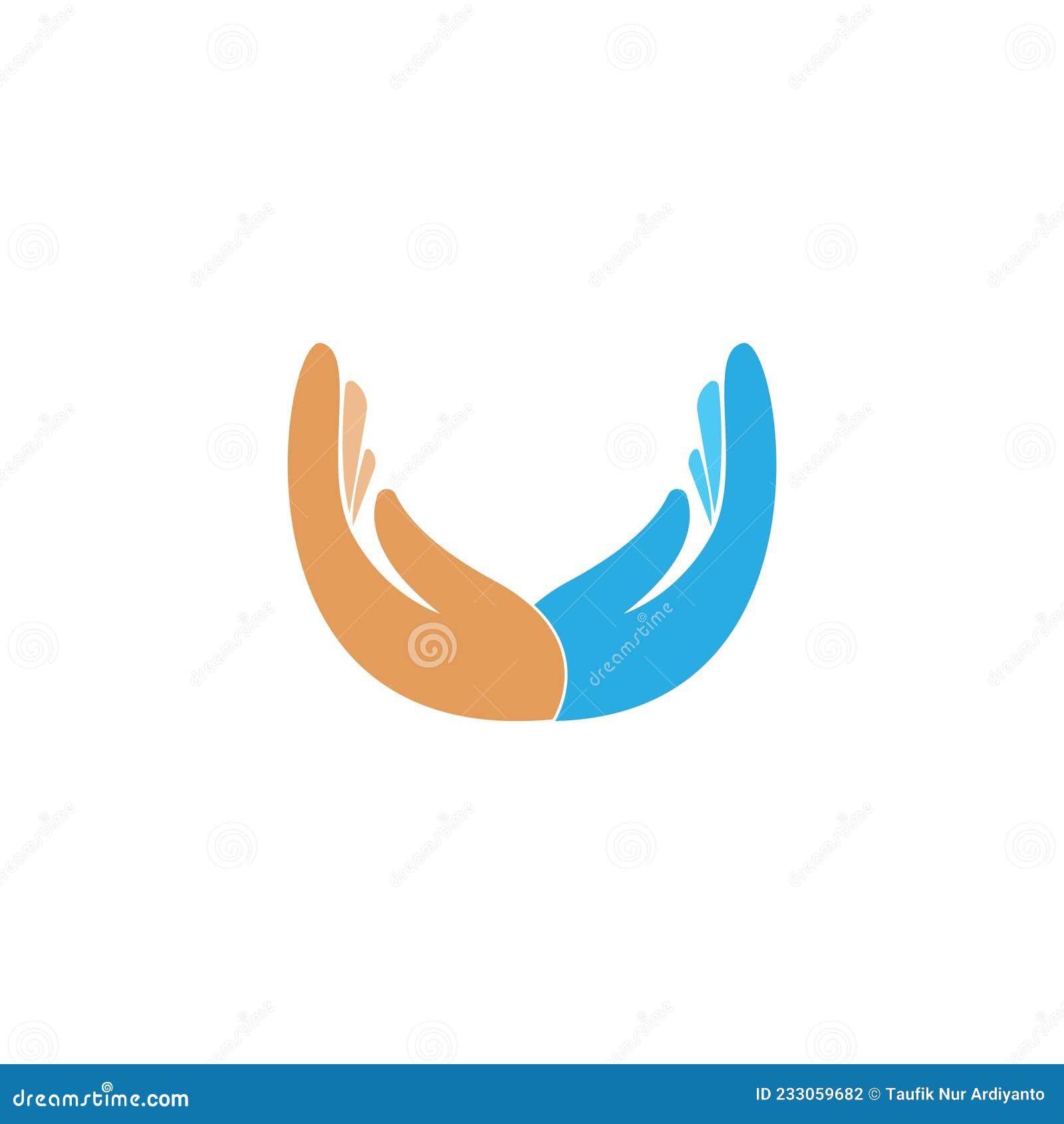 Hand Icon Logo Flat Design Template Stock Vector - Illustration of ...