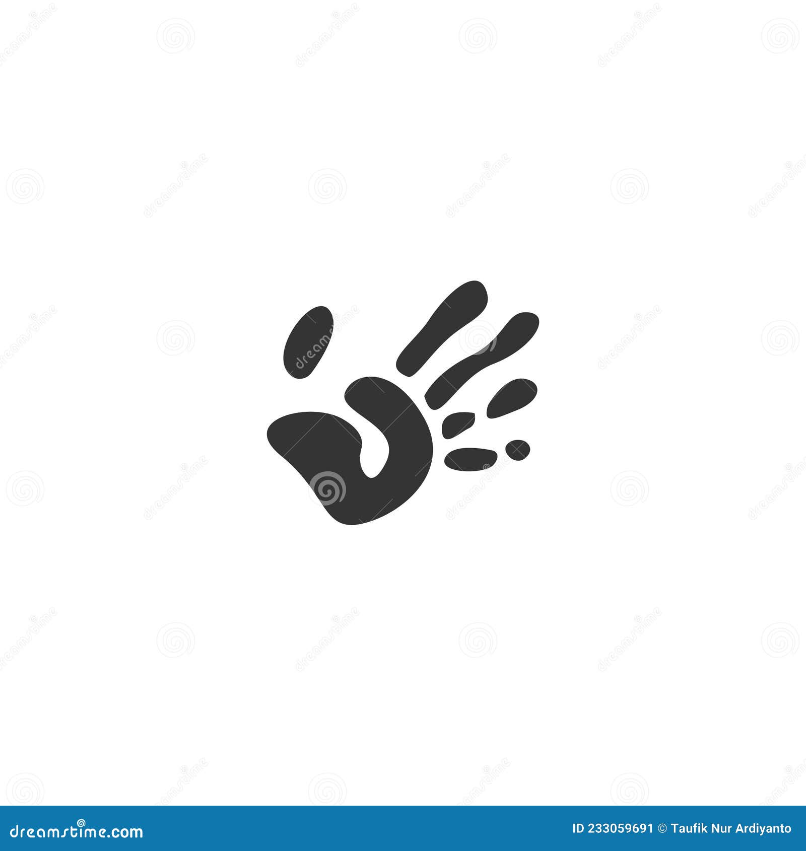 Hand Icon Logo Flat Design Template Stock Vector - Illustration of ...