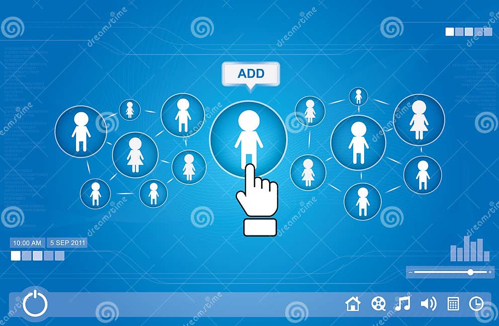 Hand Icon Pushing Icon Person Stock Vector - Illustration of choice ...