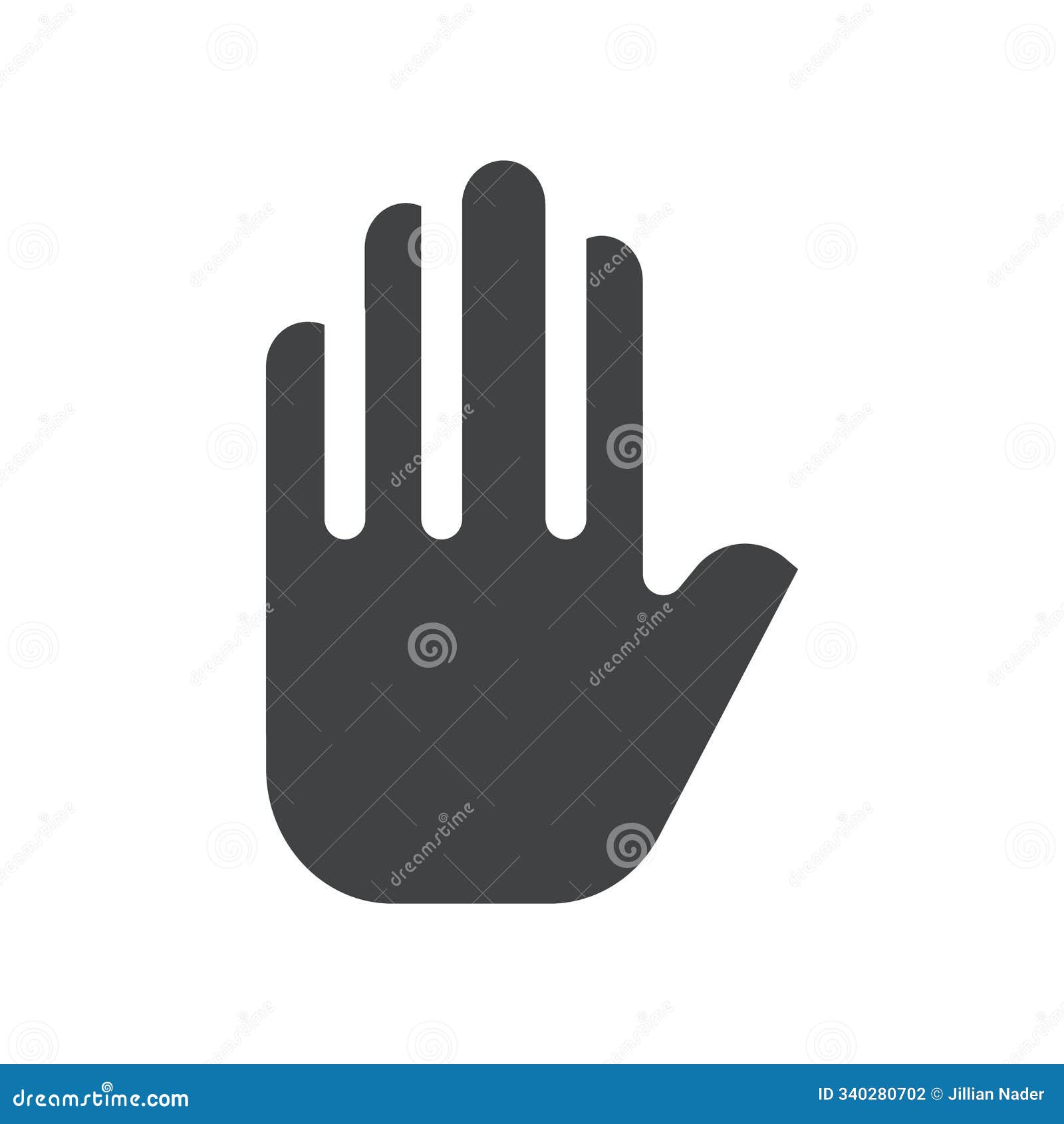 Hand Icon Simple Vector Symbol Stock Vector - Illustration of hand ...