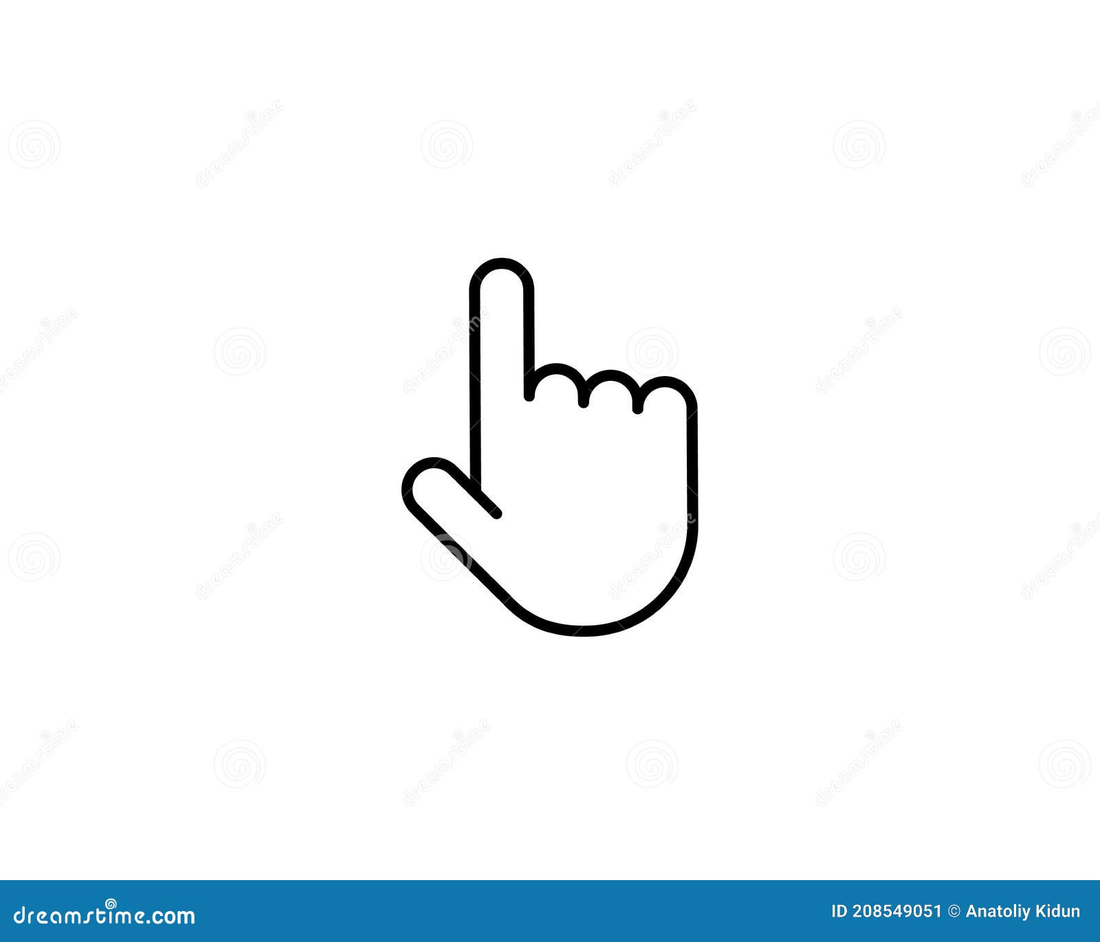 Hand Icon Vector, Solid Logo, Pictogram Isolated on White, Pixel ...