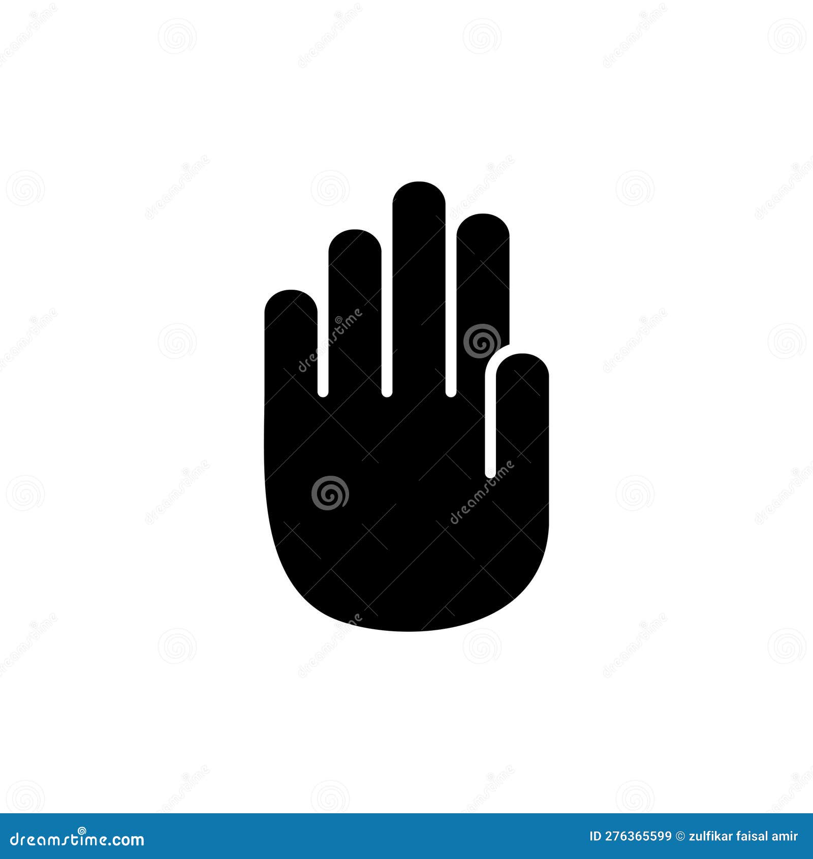 Hand Icon . Hand Symbols. Palm Stock Vector - Illustration of finger ...