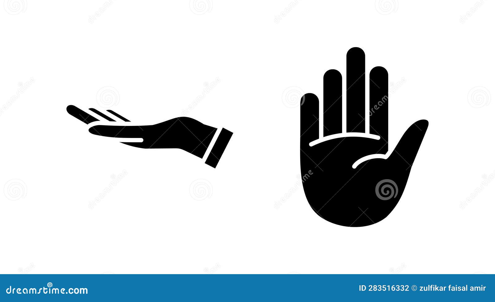 Hand Icon . Hand Symbols. Palm Stock Vector - Illustration of choosing ...