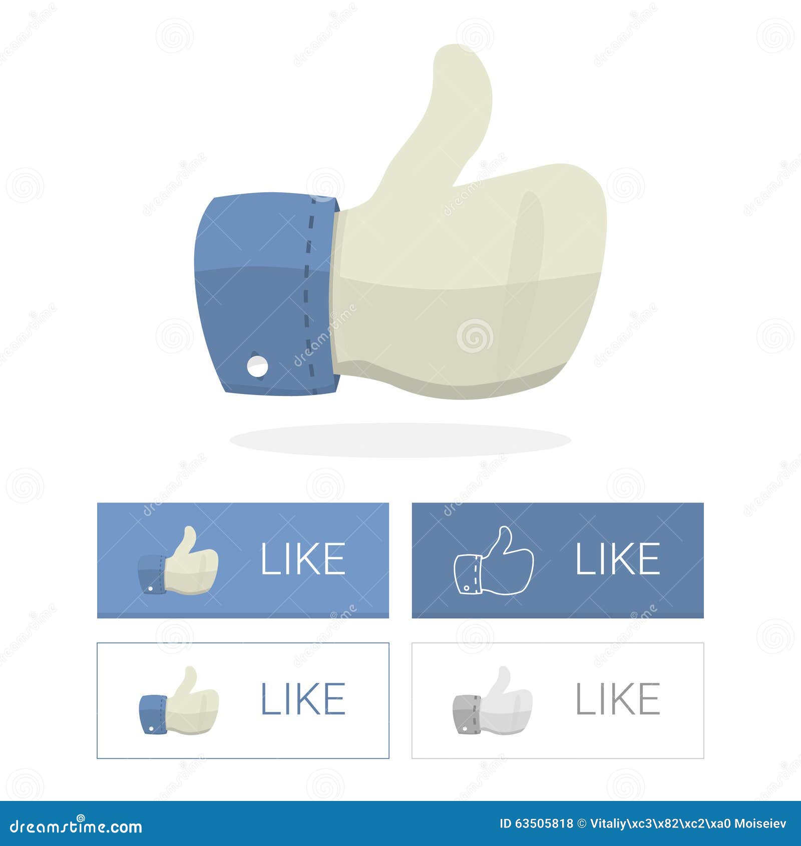 Hand Illustration with Big Finger Editorial Stock Photo - Illustration ...