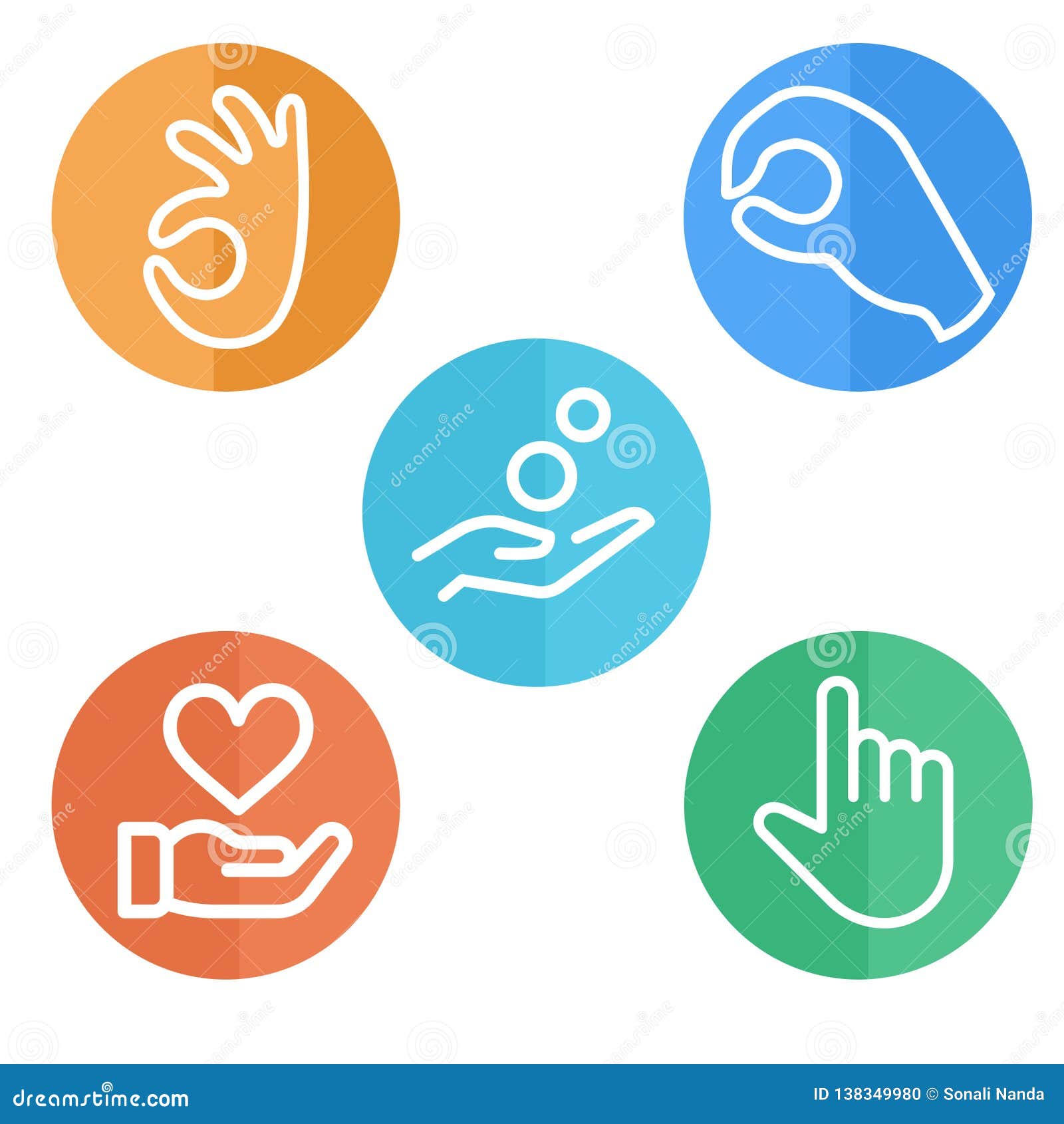 Hand Illustration examples stock illustration. Illustration of love ...