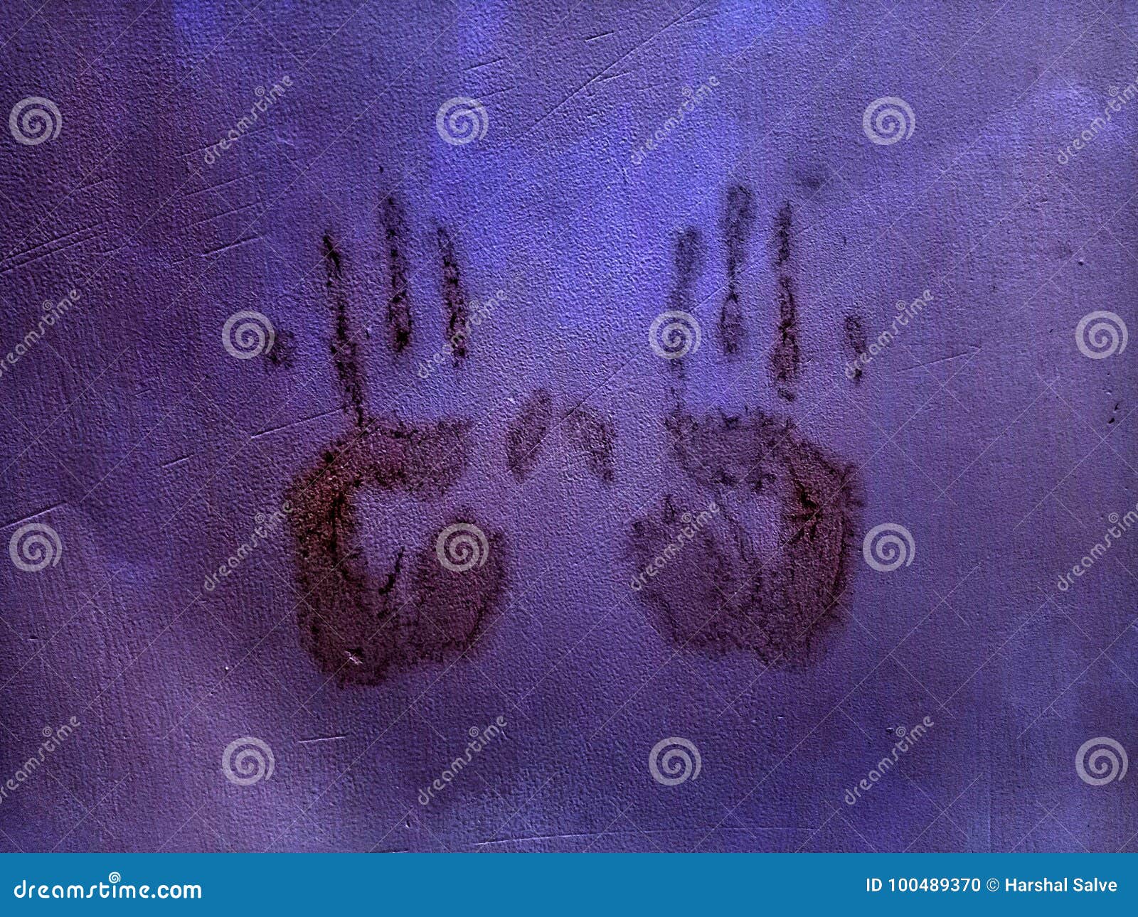 Hand Impressions stock photo. Image of marks, rough - 100489370