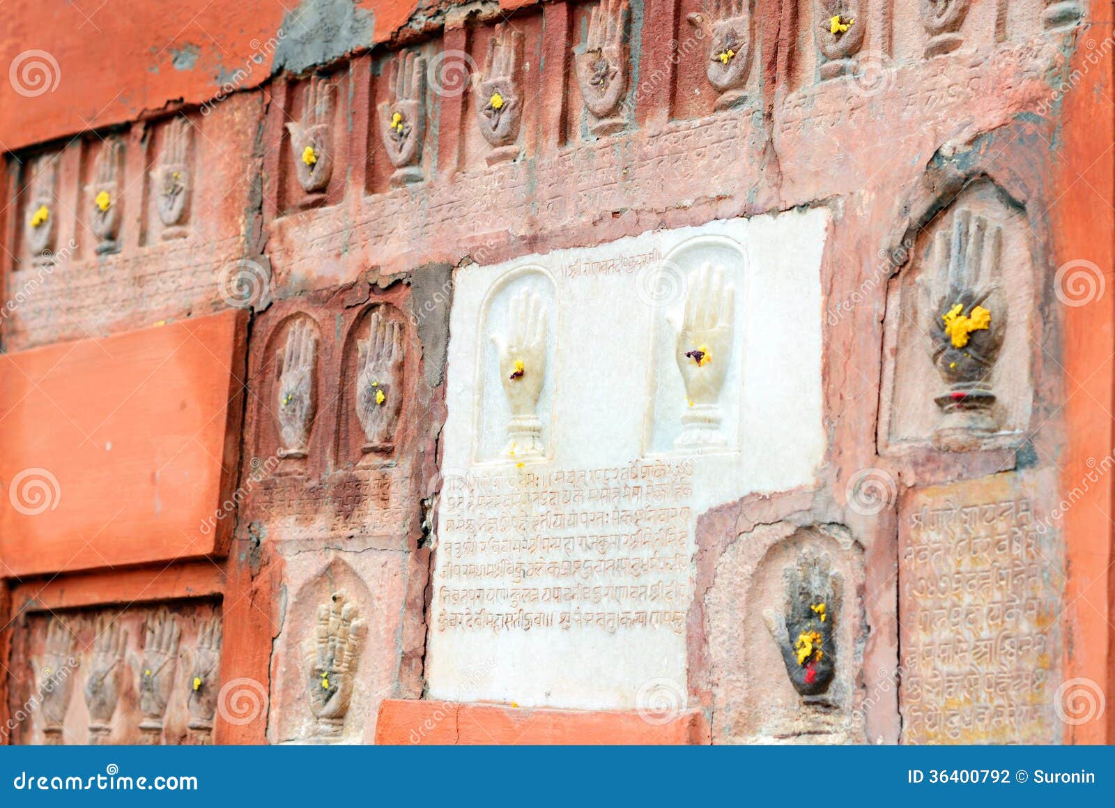 Hand imprints stock photo. Image of bikaner, asia, rajasthan - 36400792