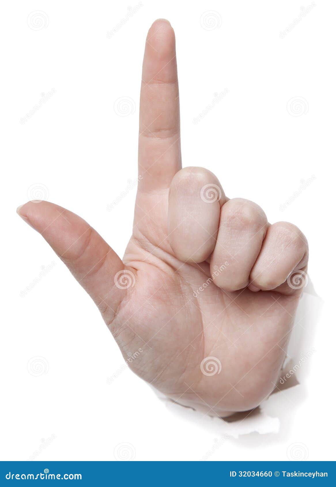 Hand with the index finger stock photo. Image of copy - 32034660