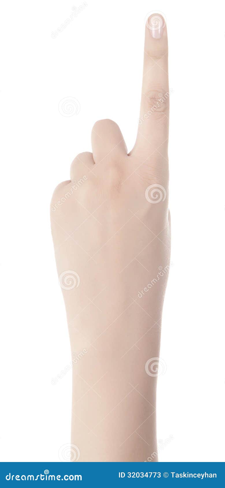 Hand with the index finger stock image. Image of direction - 32034773