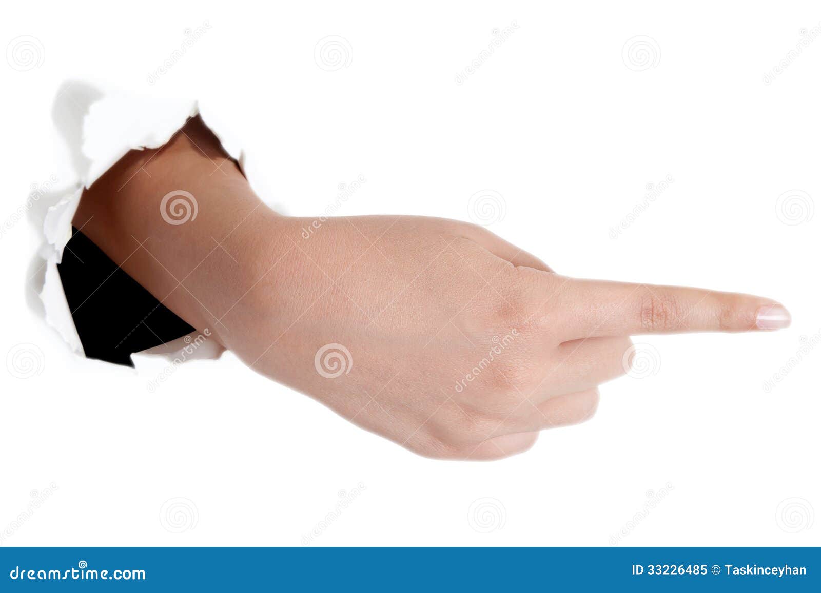Hand with the index finger stock image. Image of document - 33226485