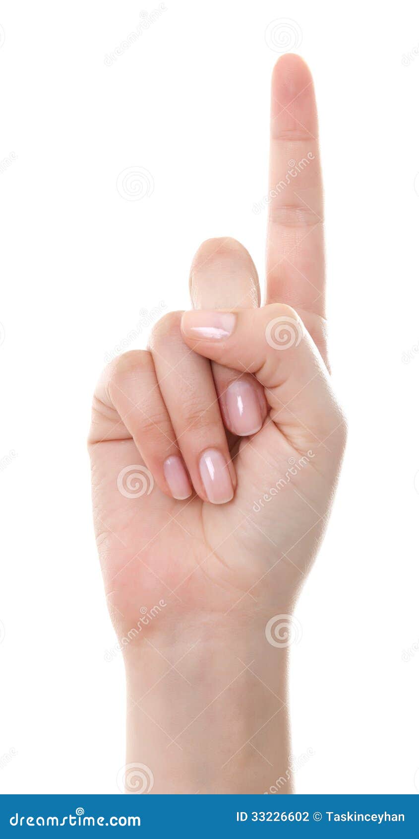Hand with the index finger stock photo. Image of number - 33226602