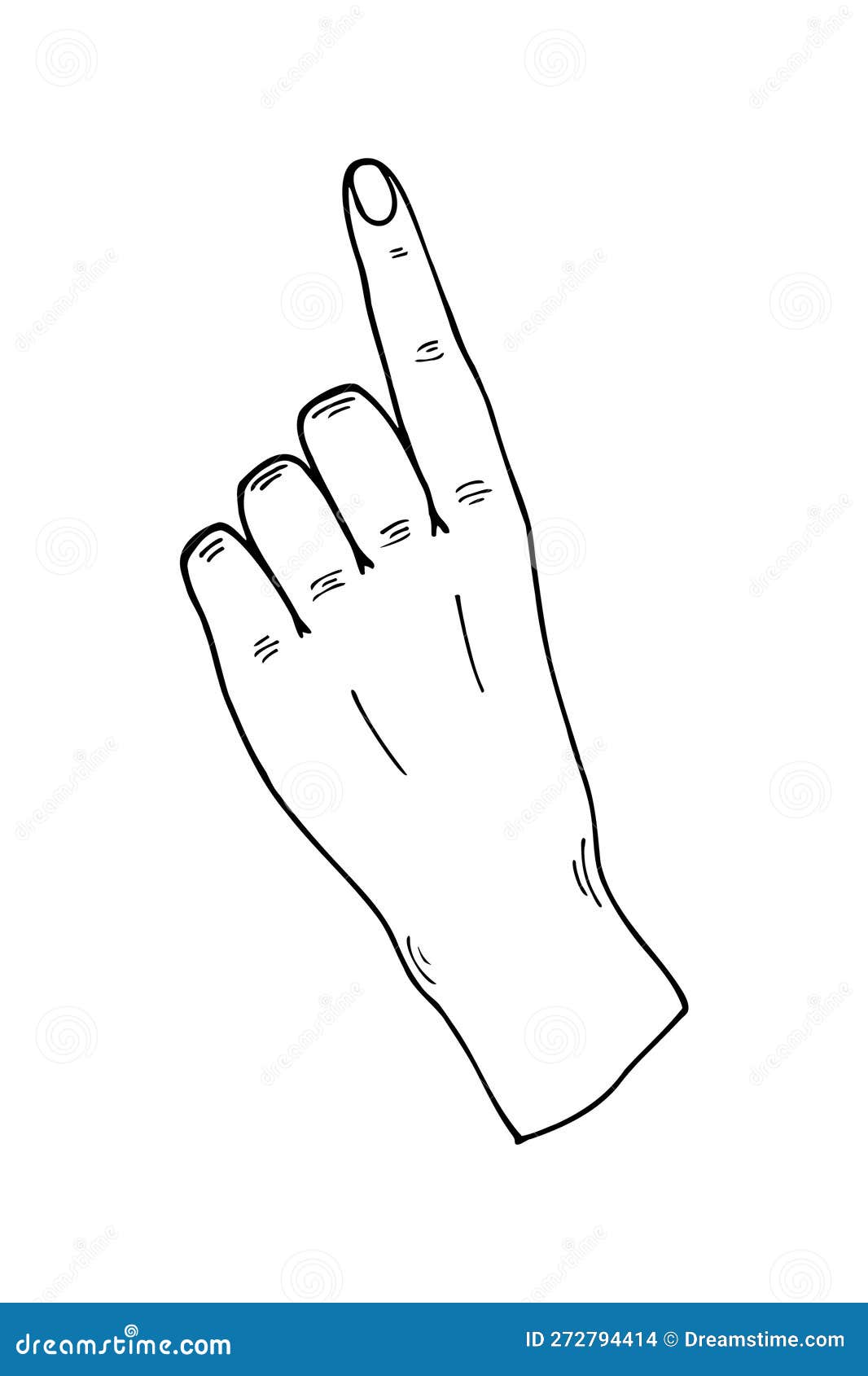 Hand Index Finger Up, Eps10. Stock Vector - Illustration of artwork ...