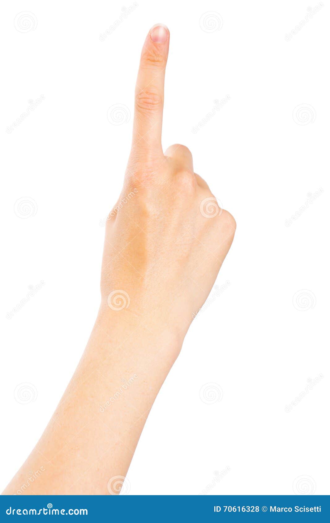 Hand with the Index Finger. Stock Photo - Image of sign, gesturing ...